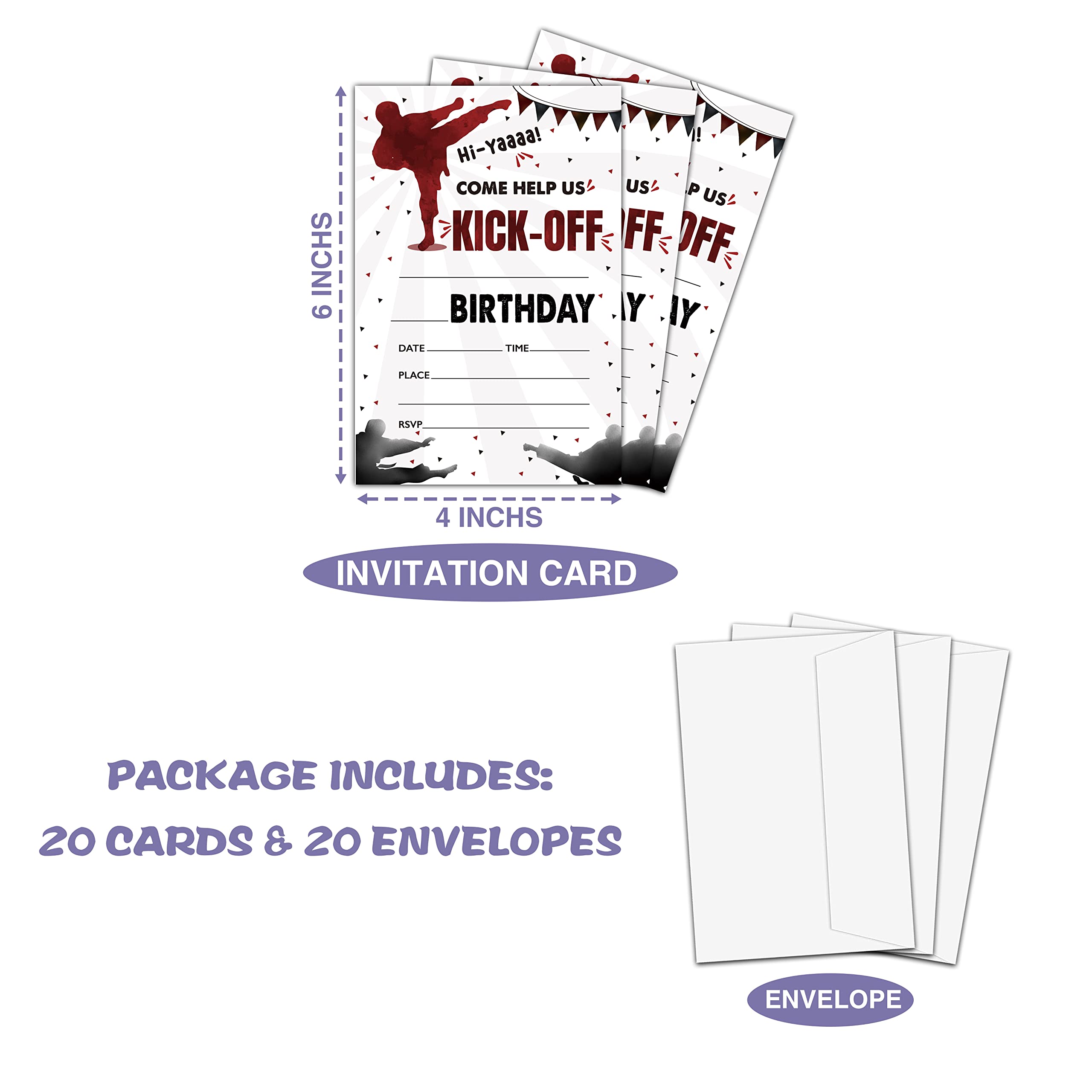 Printable Karate Invitations Martial Arts Birthday Party Invitation