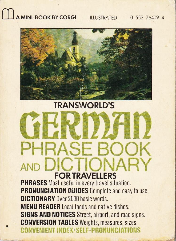 German Phrase Book and Dictionary (Mini Books): Charles Alexander ...