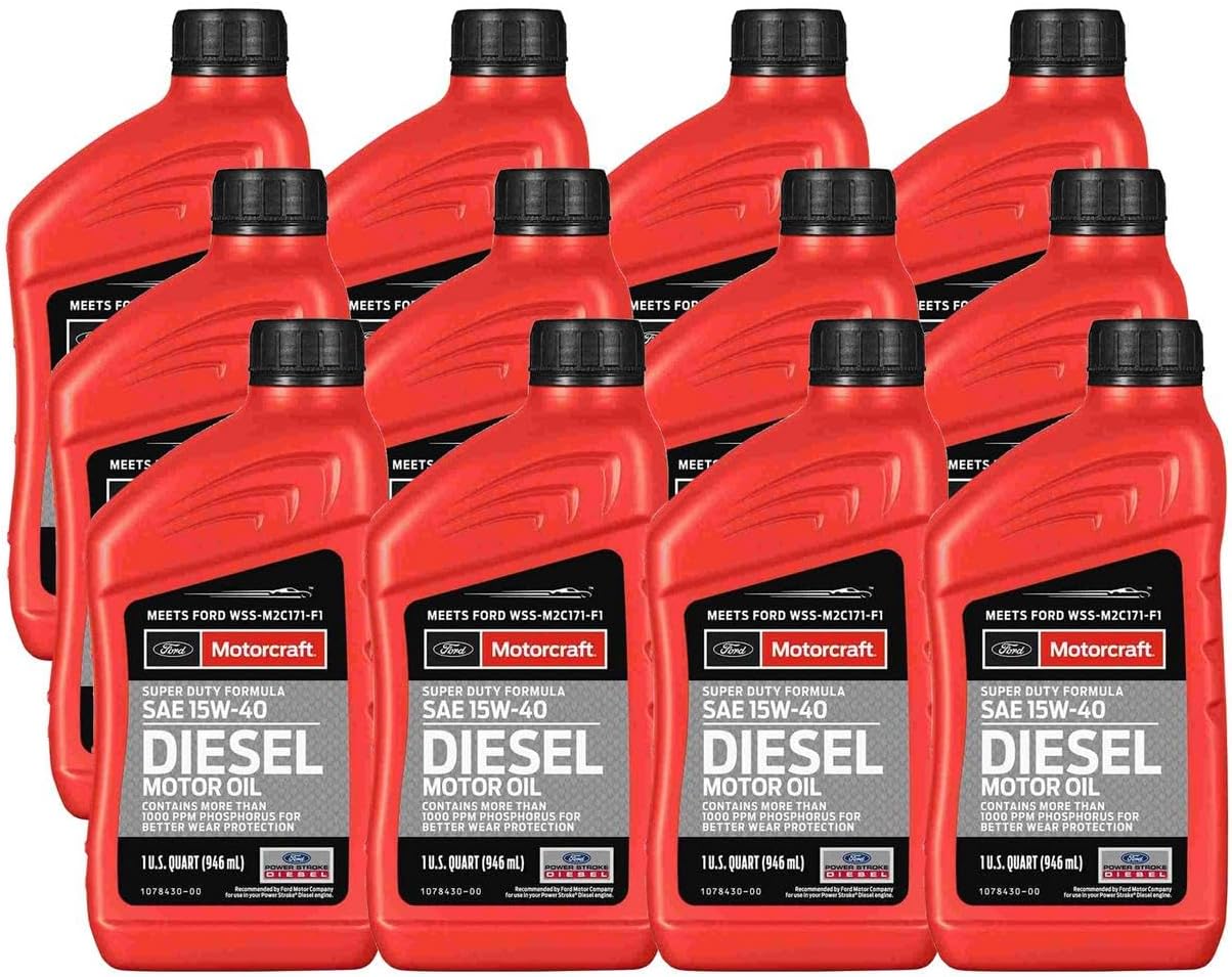 Amazon.com: Genuine OEM Super Duty Diesel Motor Oil SAE 15W-40-12 Quart : Automotive
