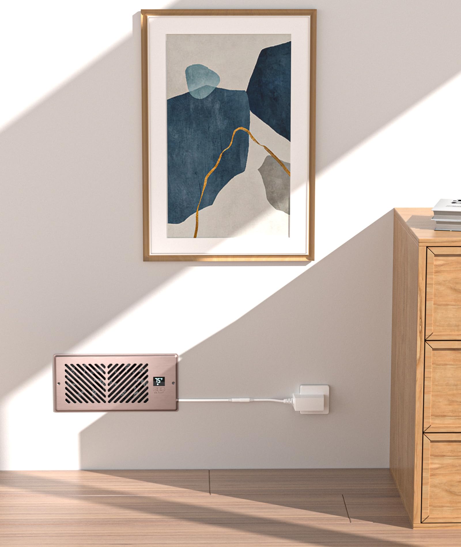 Vent Fan Booster Abida Register Booster Fan - Smart AC Vent With ...