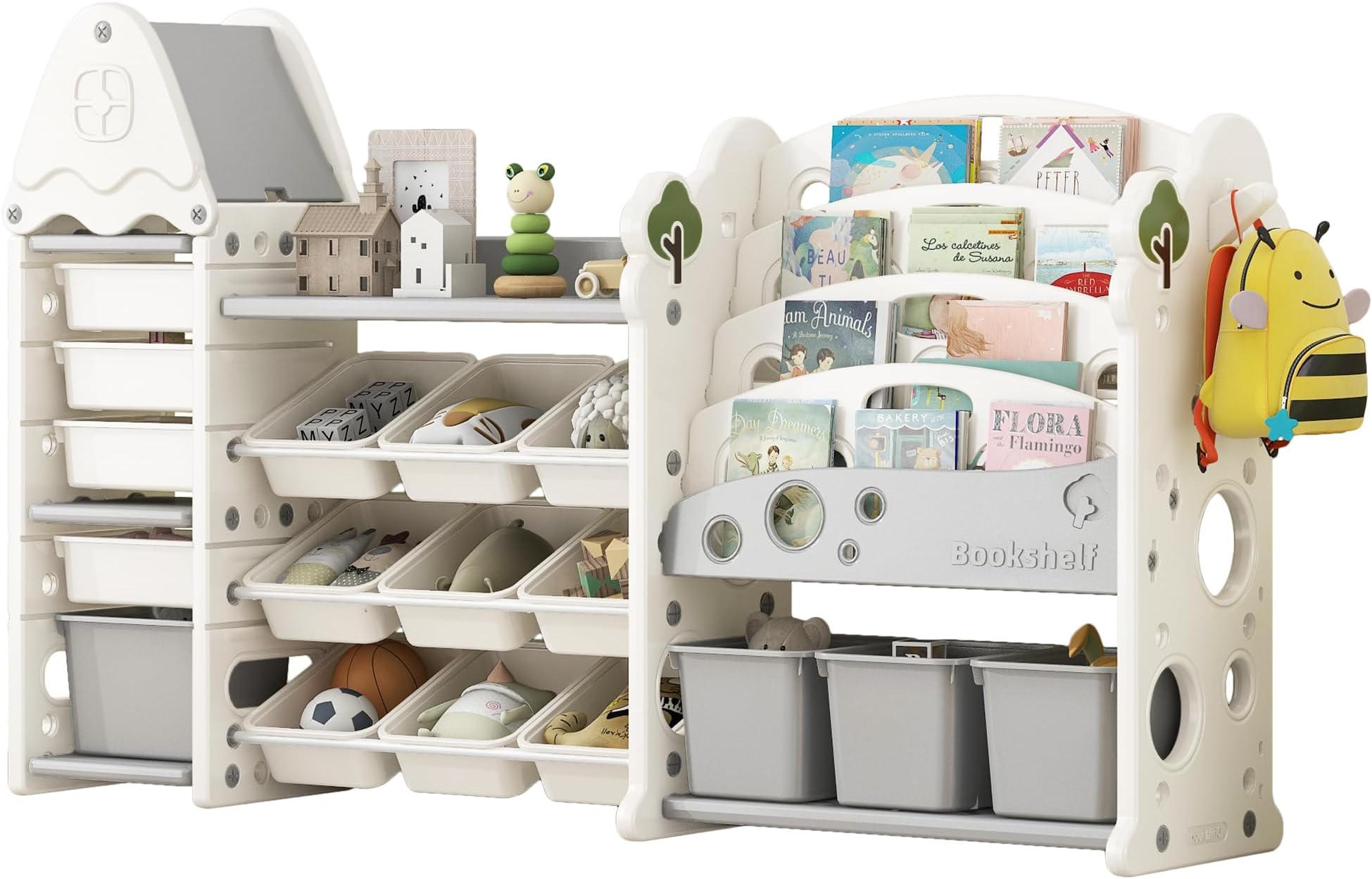 Amazon.com: Xilingol Kids Toy Storage Organizer, 4-Tier Toy Organizers ...