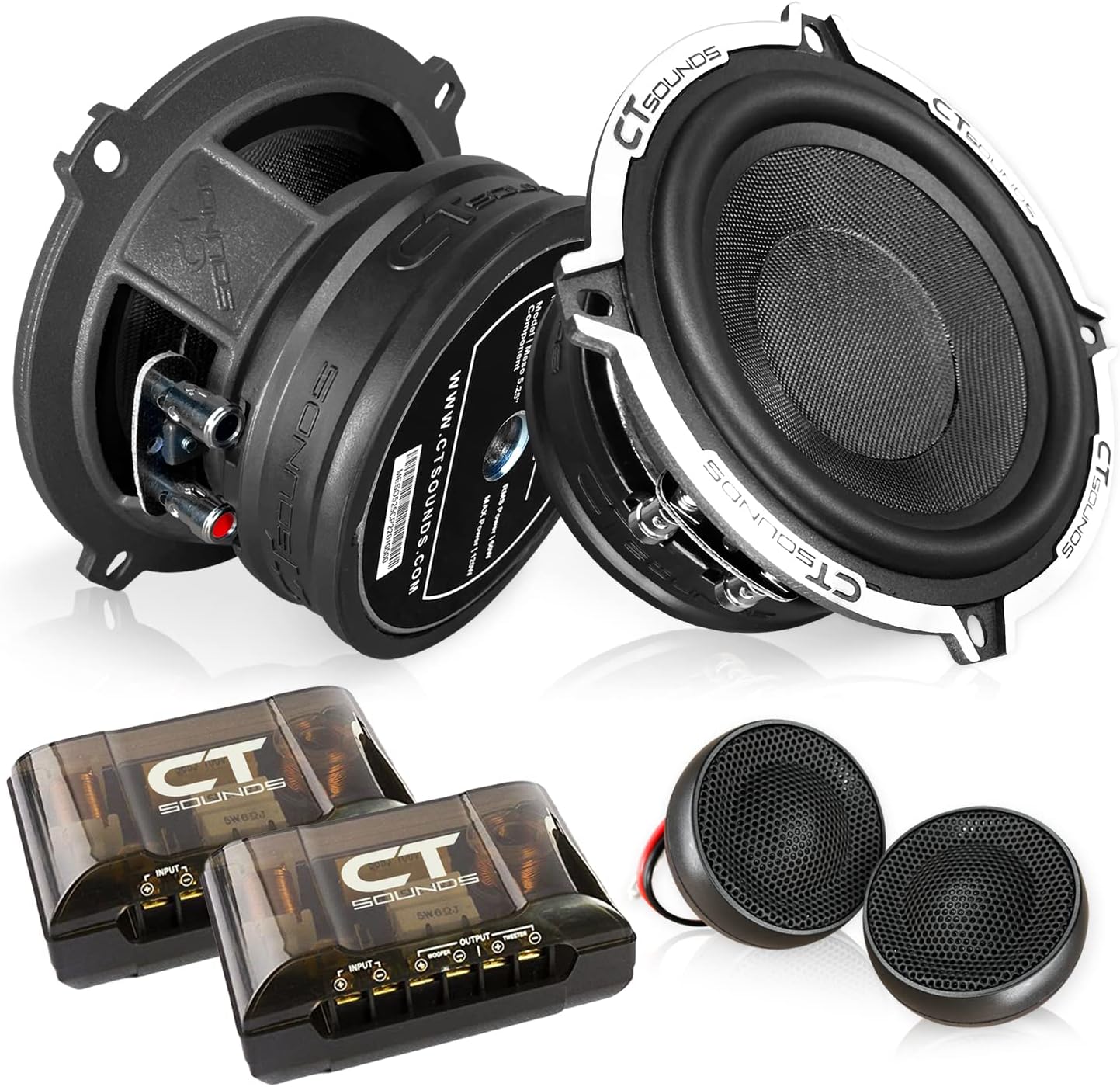 Amazon.com: CT Sounds Meso 6.5” 320 Watt 2-Way Premium Component Car ...