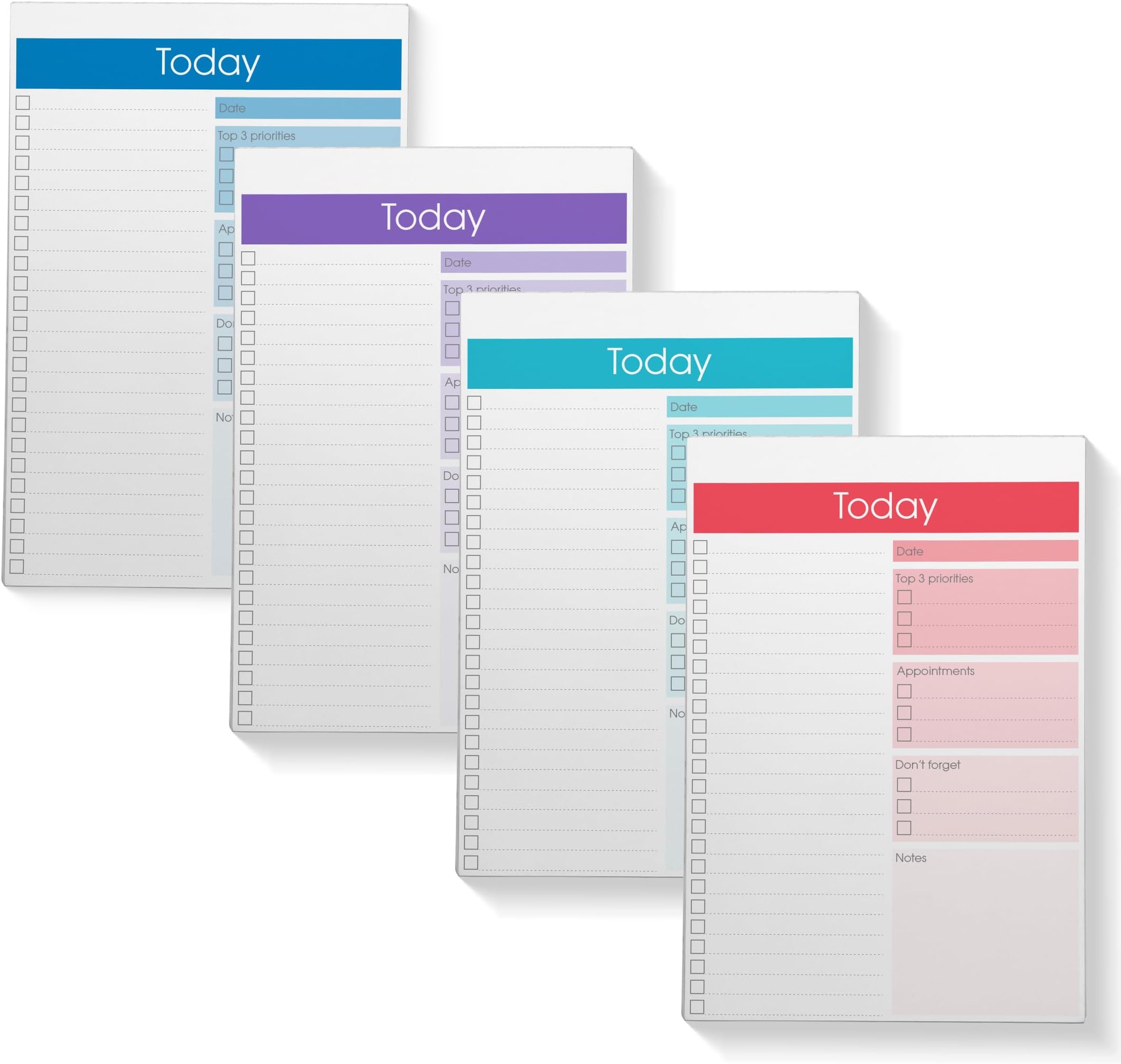 Amazon.com : Better Office Products To Do List Notepad, 7" x 10" Today ...