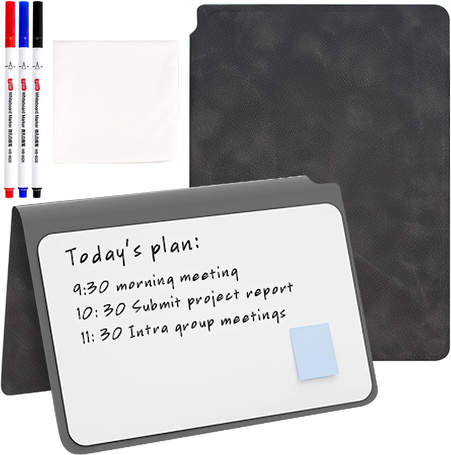 SAYEEC Whiteboard Notebook, Portable Dry Erase Board with 3 Colors ...