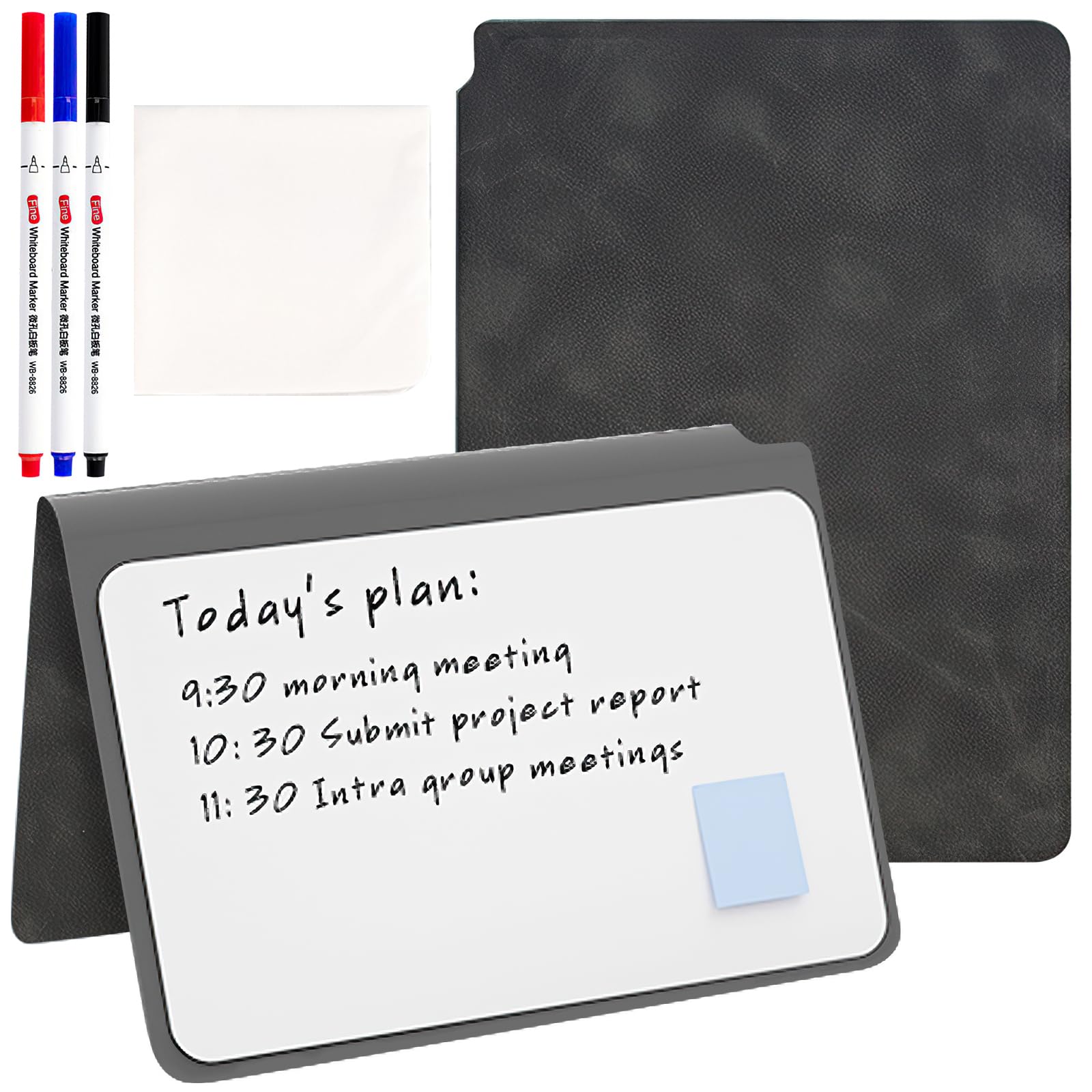 SAYEEC Whiteboard Notebook, Portable Dry Erase Board with 3 Colors ...