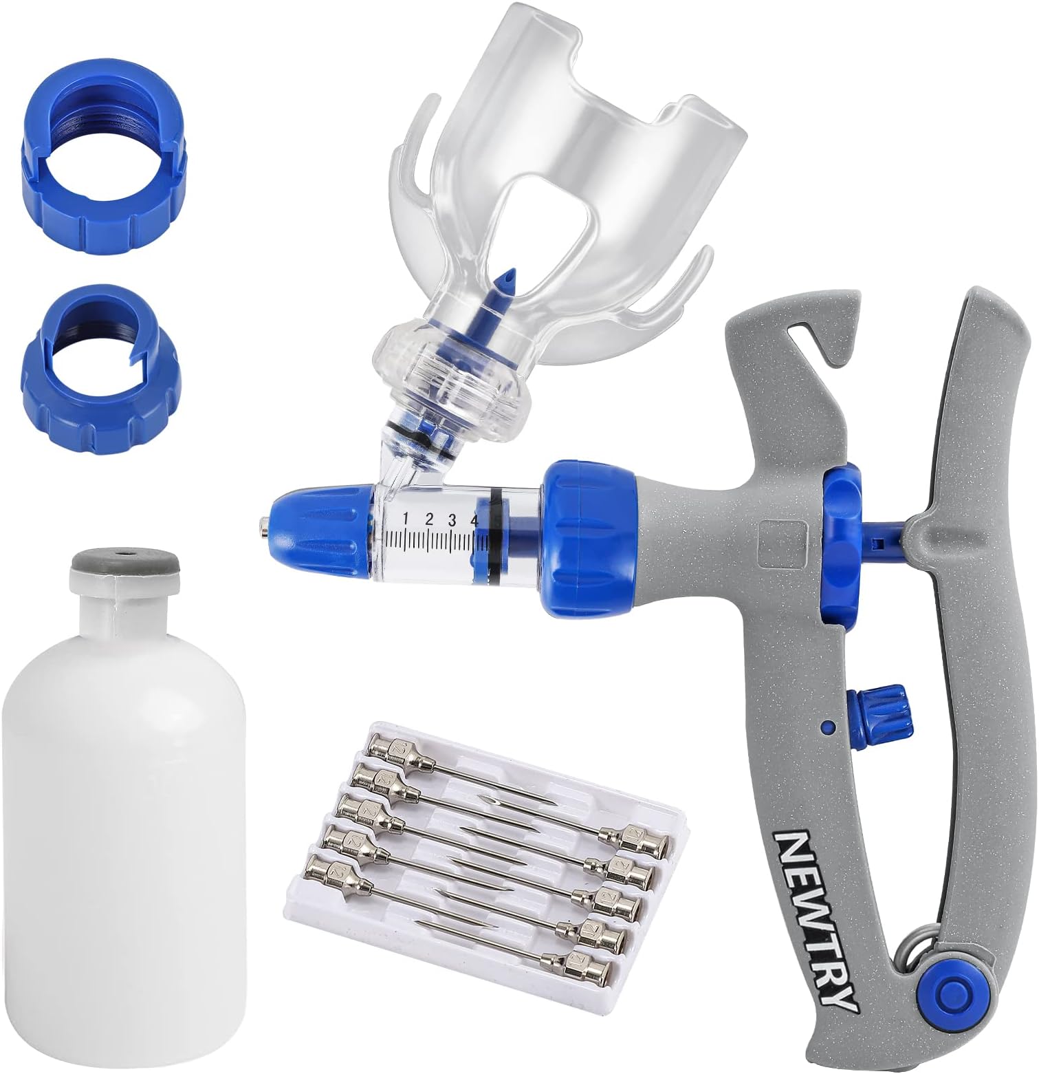 Amazon.com: NEWTRY 5ml Livestock Syringe Gun, Adjustable Continuous ...