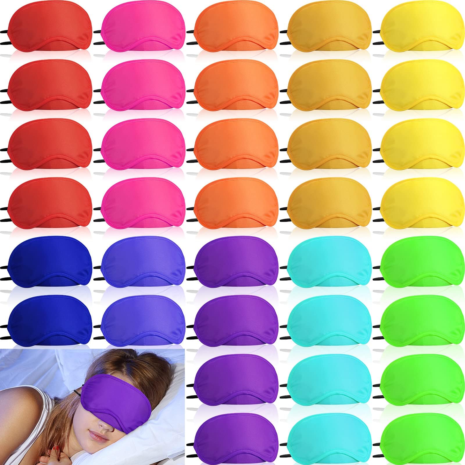 Amazon.com: Tarpop 200 Pcs Eye Mask Bulk Sleep Masks Blindfolds for ...