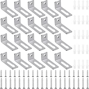 Amazon.com: Sliverdew 20 Set Whiteboard Hanging Brackets, White Board ...