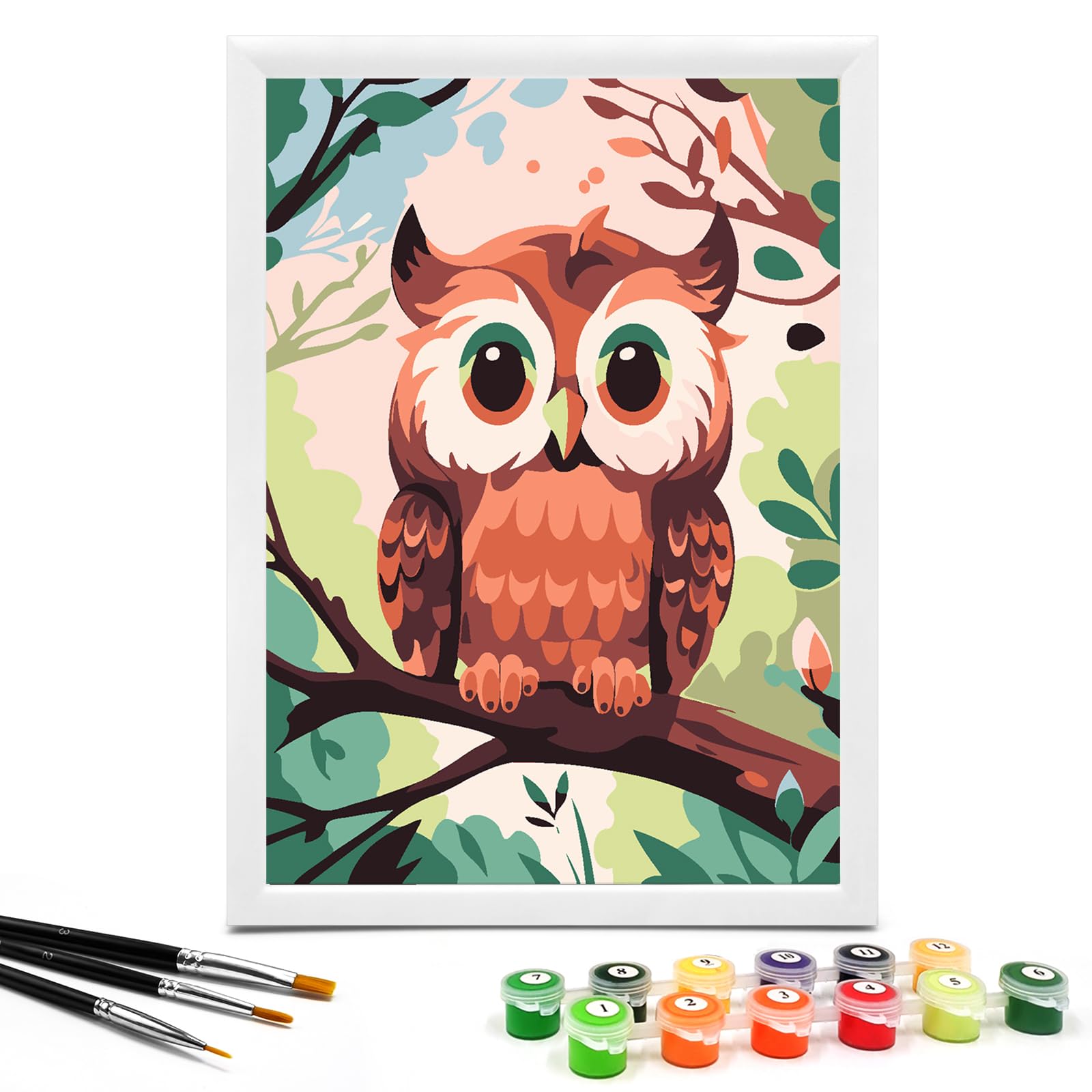 Amazon.com: Nariolar Paint by Numbers for Kids Ages 4-8 with 7X9.5 inch ...