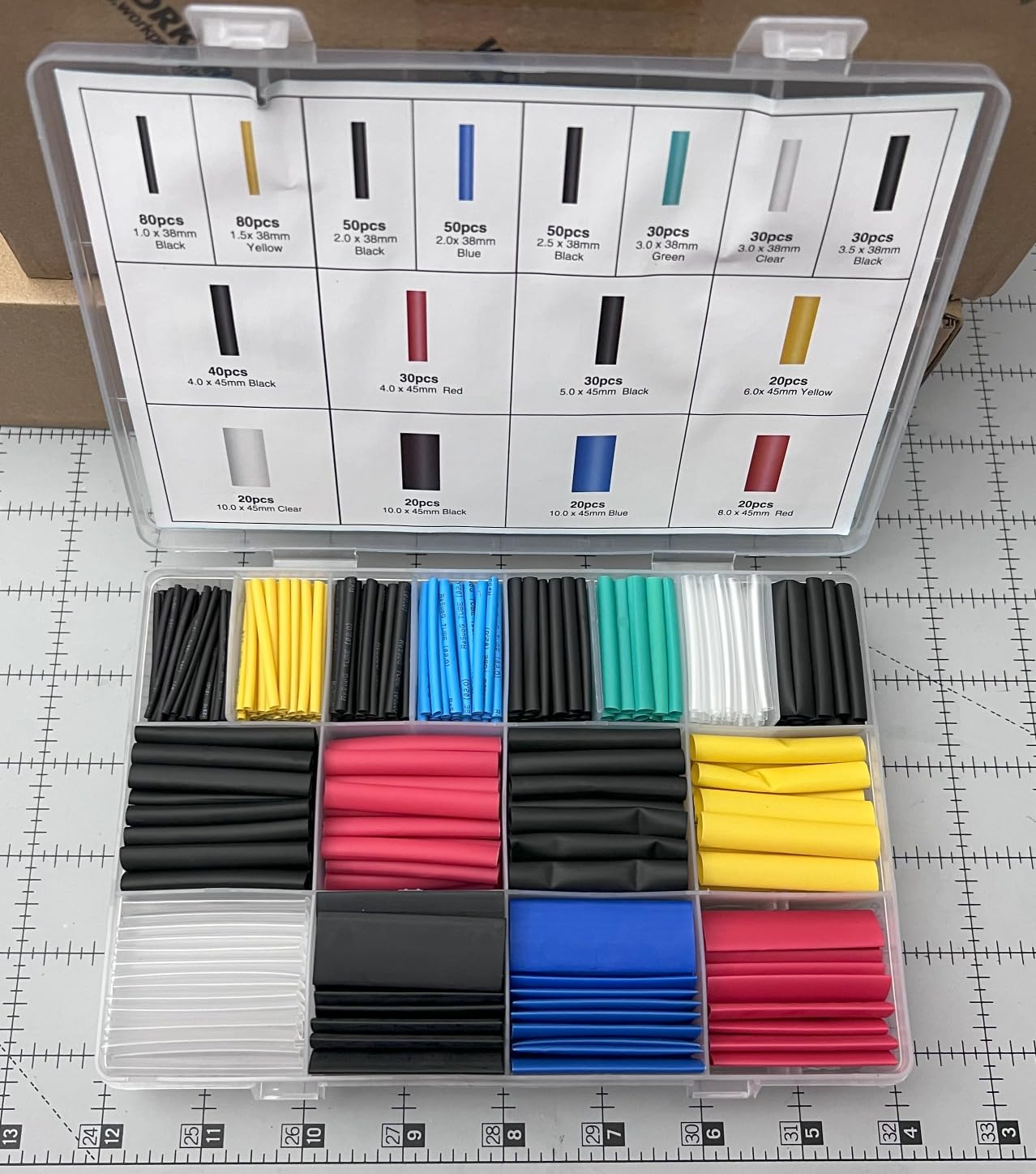 600 Pcs Heat Shrink Tubing Kit, 2:1 Ratio Waterproof Wire Shrink Wrap ...