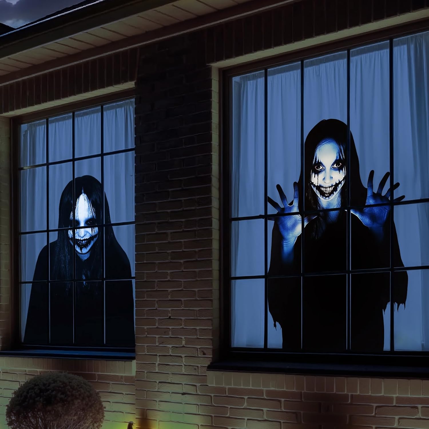 Amazon.com: Halloween Decorations Window Clings Decor: 2pcs Large ...