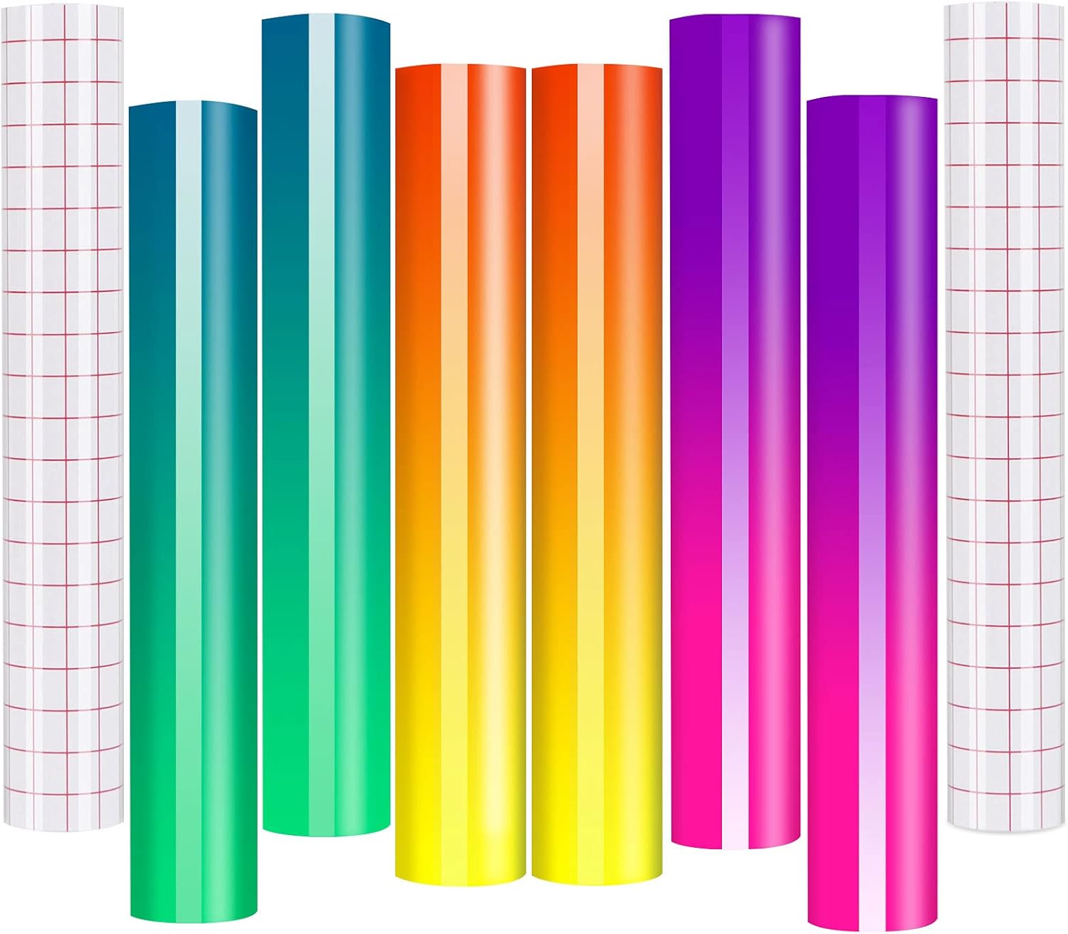 HTVRONT Hot Color Changing Vinyl 6 Color Changing Permanent Vinyl HTVRONT Hot Color Changing Vinyl 6 Color Changing Permanent Vinyl