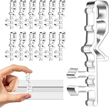 Amazon.com: Mabor 12pcs 2-1/8inch Valance Clips,Blinds Clips Plastic ...