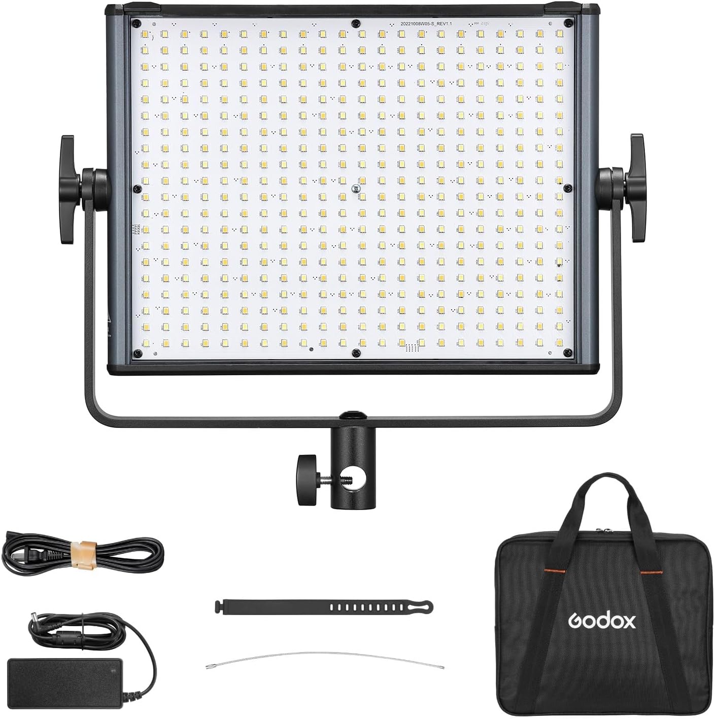 Amazon | Godox LDX50Bi パネルライト、二色 2800K-6500K LED U ブラケット付きスタジオ用プロフェッショナルビデオライト、YouTube 屋外ビデオ照明 ...