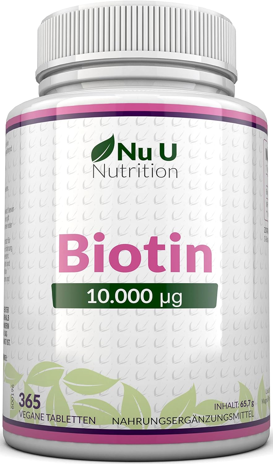 Biotin hochdosiert 10.000 mcg - für Haar-Wachstum, kräftige Nägel ...