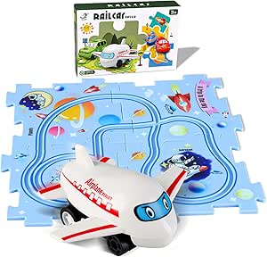 Amazon.com: 5Pcs DIY Assembling Electric Trolley, Battery-Operated Toy ...