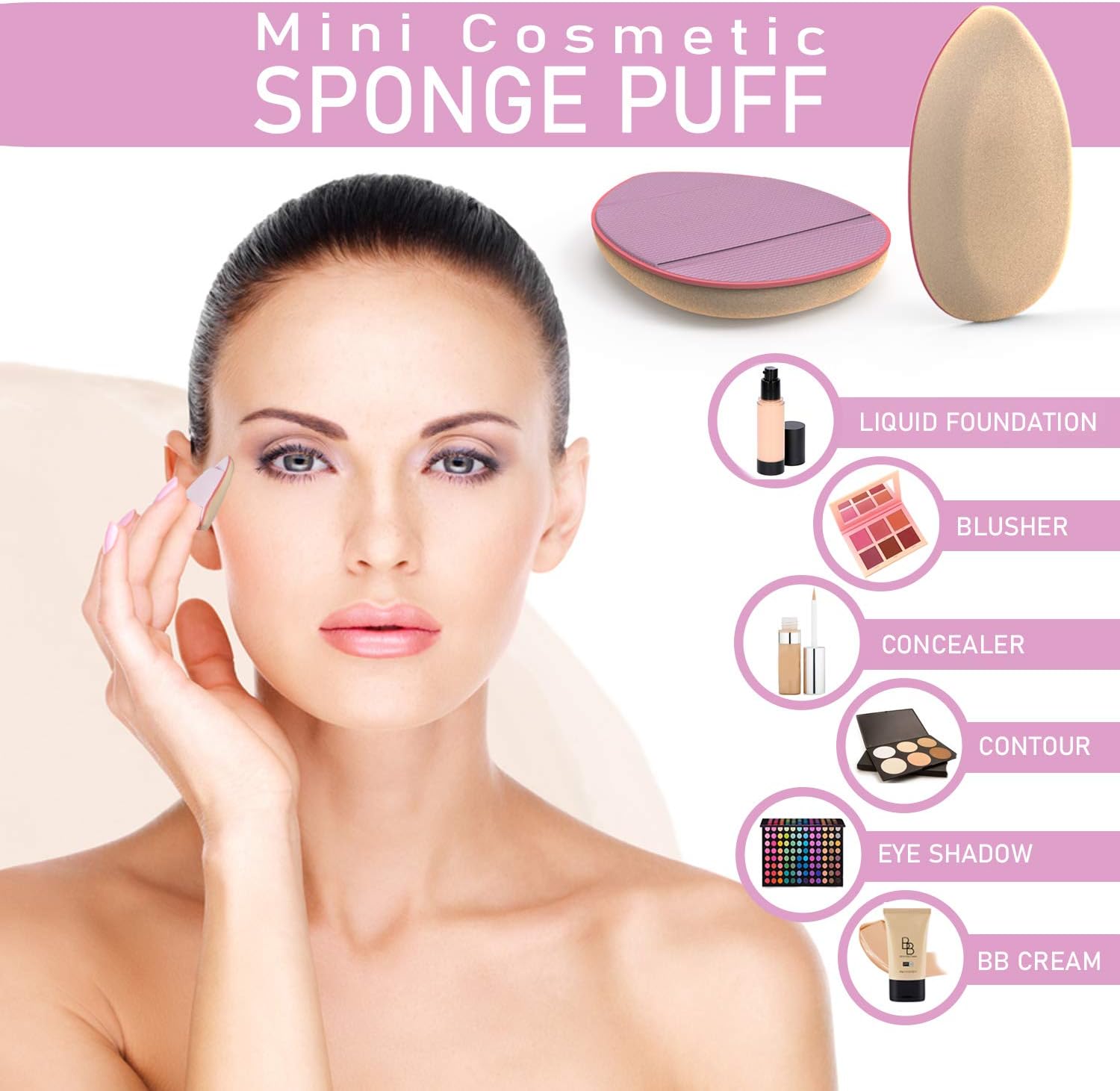 Mini Finger Make-up Foundation Sponges – BigaMart
