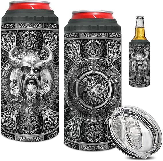 Amazon.com: winorax Viking 4-in-1 Tumbler Can Cooler Vikings Celtic ...