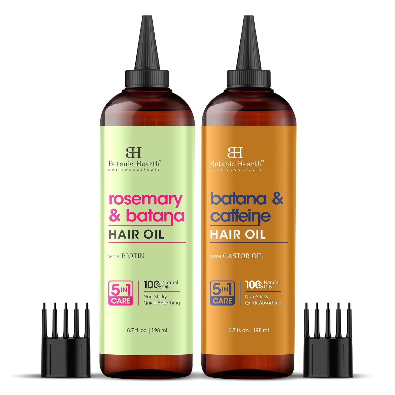 Amazon.com: Botanic Hearth Rosemary & Batana and Batana & Caffeine Hair ...