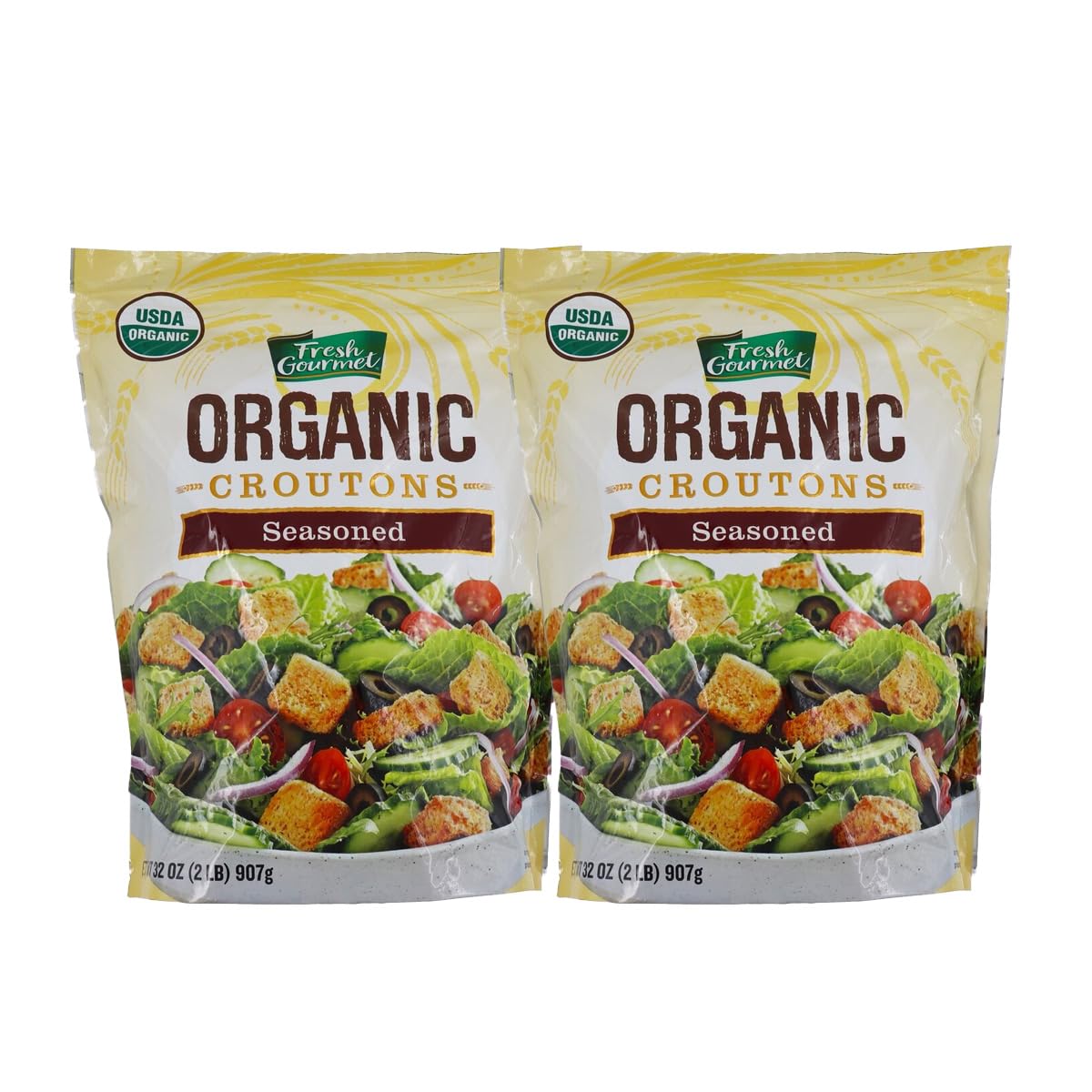 Amazon.co.jp: シュガーフーズ オガニック クルトン 907g x 2個 ジッパー付き サラダスープトッピング パン コストコ Seasoned Croutons : 食品・飲料・お酒