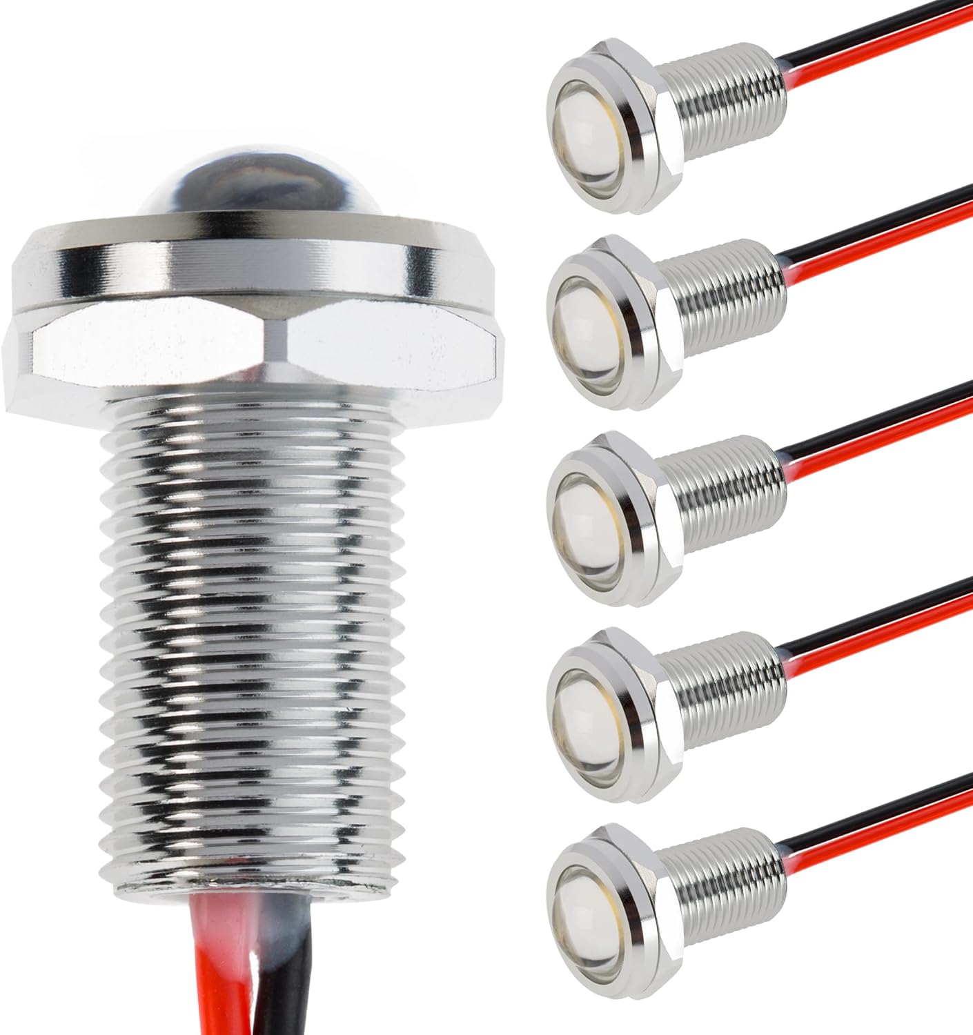 Amazon.com: Super Bright LEDs Bolt Beam LED Lights 6-Pack Waterproof 12V DC DIY Eagle Eye 12mm ...