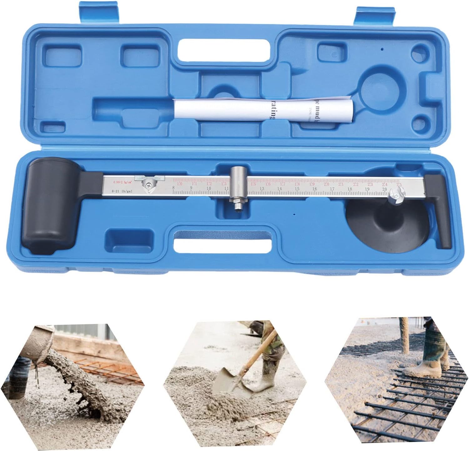 Buy Gdrasuya10 YM-2 Mud Hydrometer Mud Scale Liquid Densimeter ...