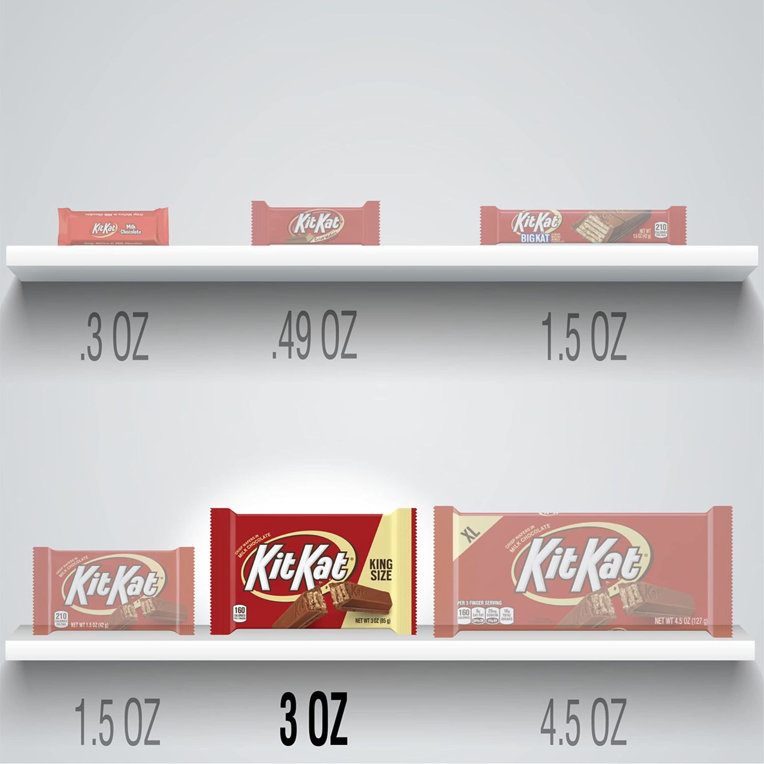 Buy KIT KAT Milk Chocolate King Size Wafer Candy, 3 oz Bar Online at ...