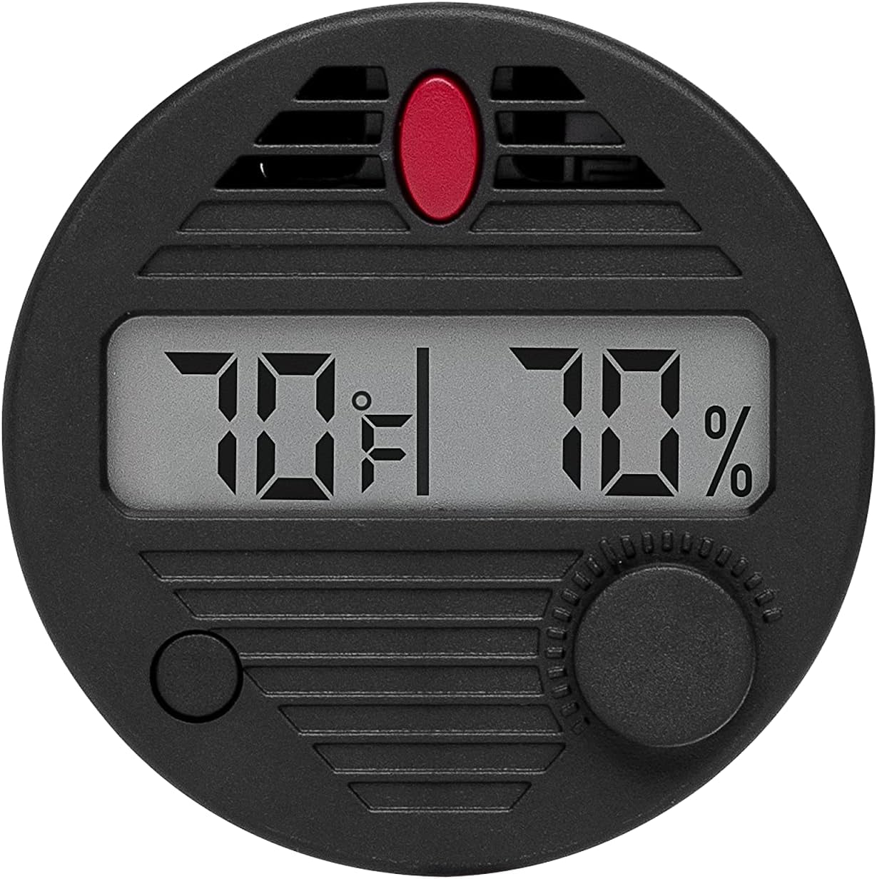 Quality Importers Hygroset II Round Digital Hygrometer for Humidors ...