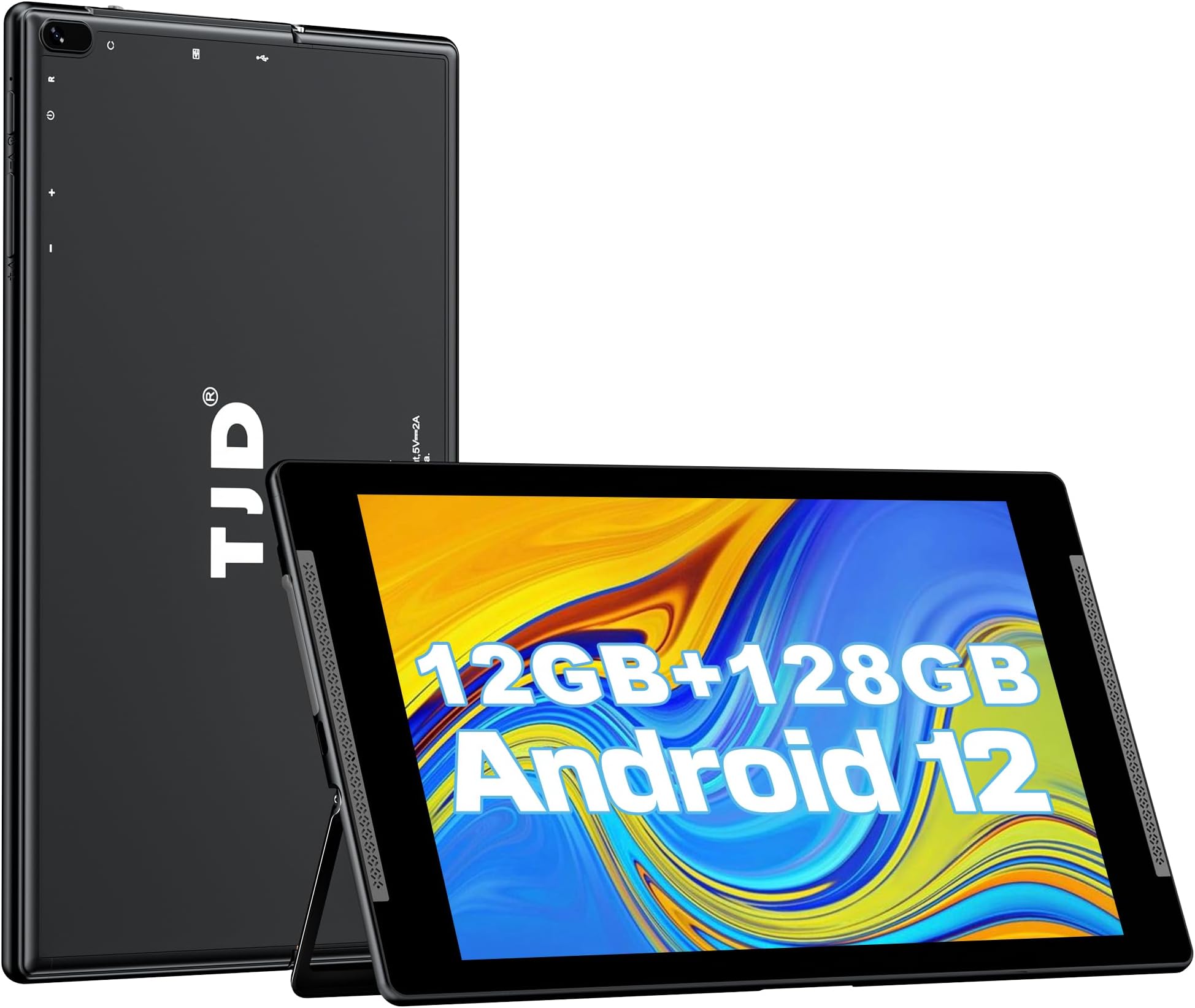 10.1 inch Tablet, Android 12 Tablets with Stand, 6+6GB RAM,128GB ROM ...