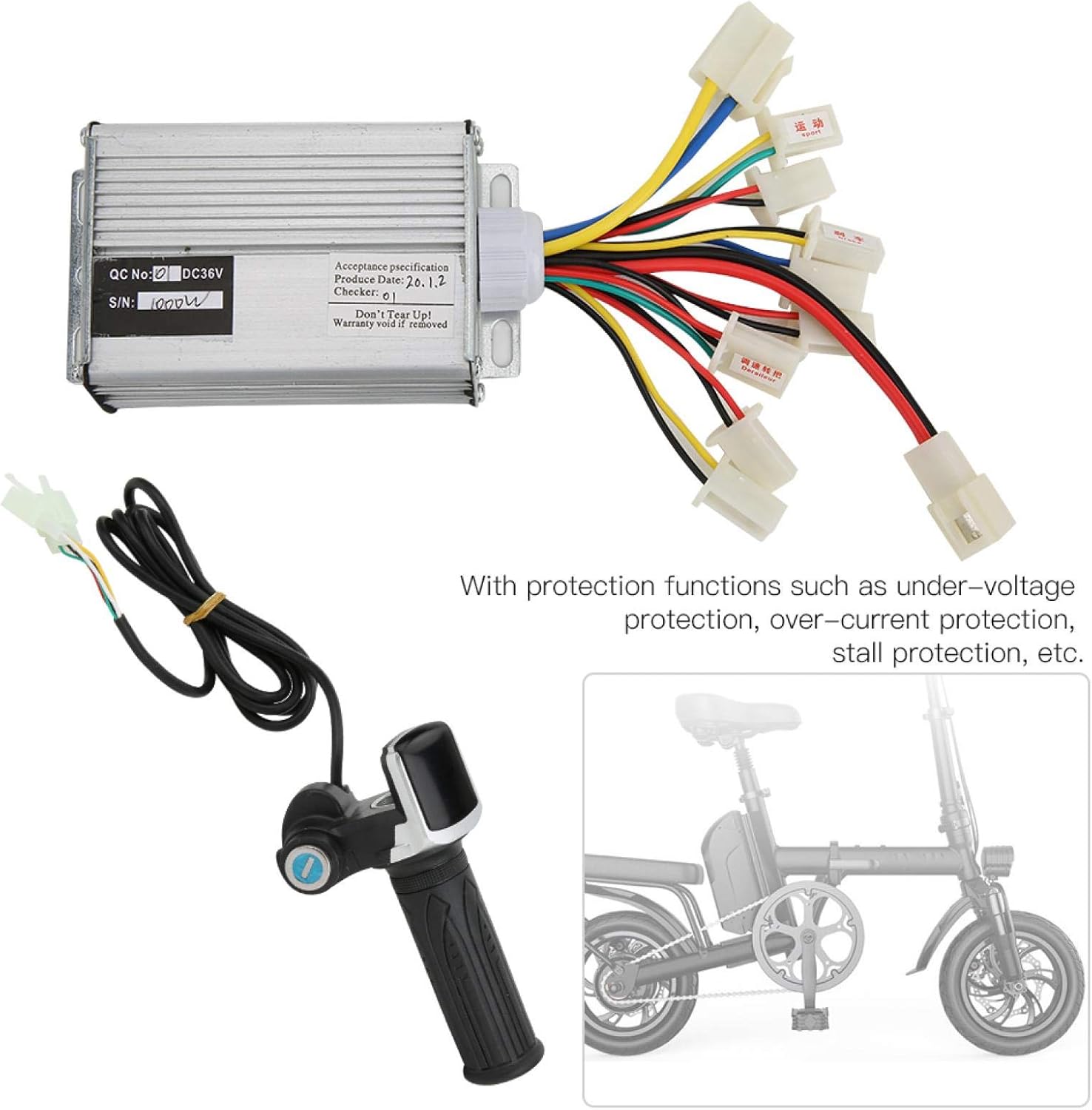 Ke enso Motor Control Box 36v 1000W Speed Controller Multifunction ...