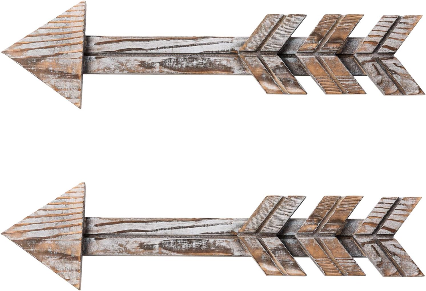 Amazon.com: TIMEYARD Rustic Wood Arrow Decor, Set of 2 Rustic Arrow ...