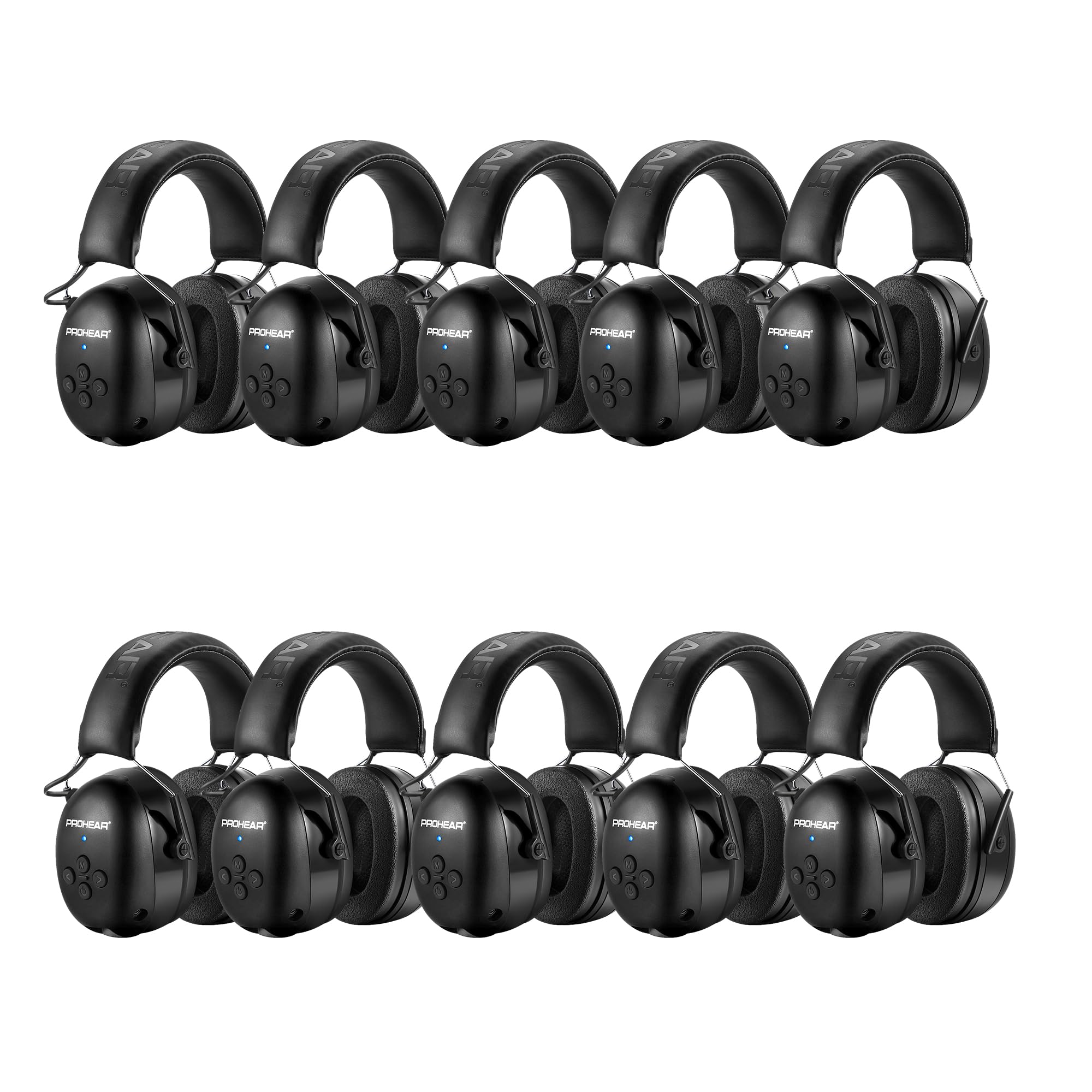 PROHEAR 037 10 Pack Bluetooth 5.0 Hearing Protection Headphones with ...