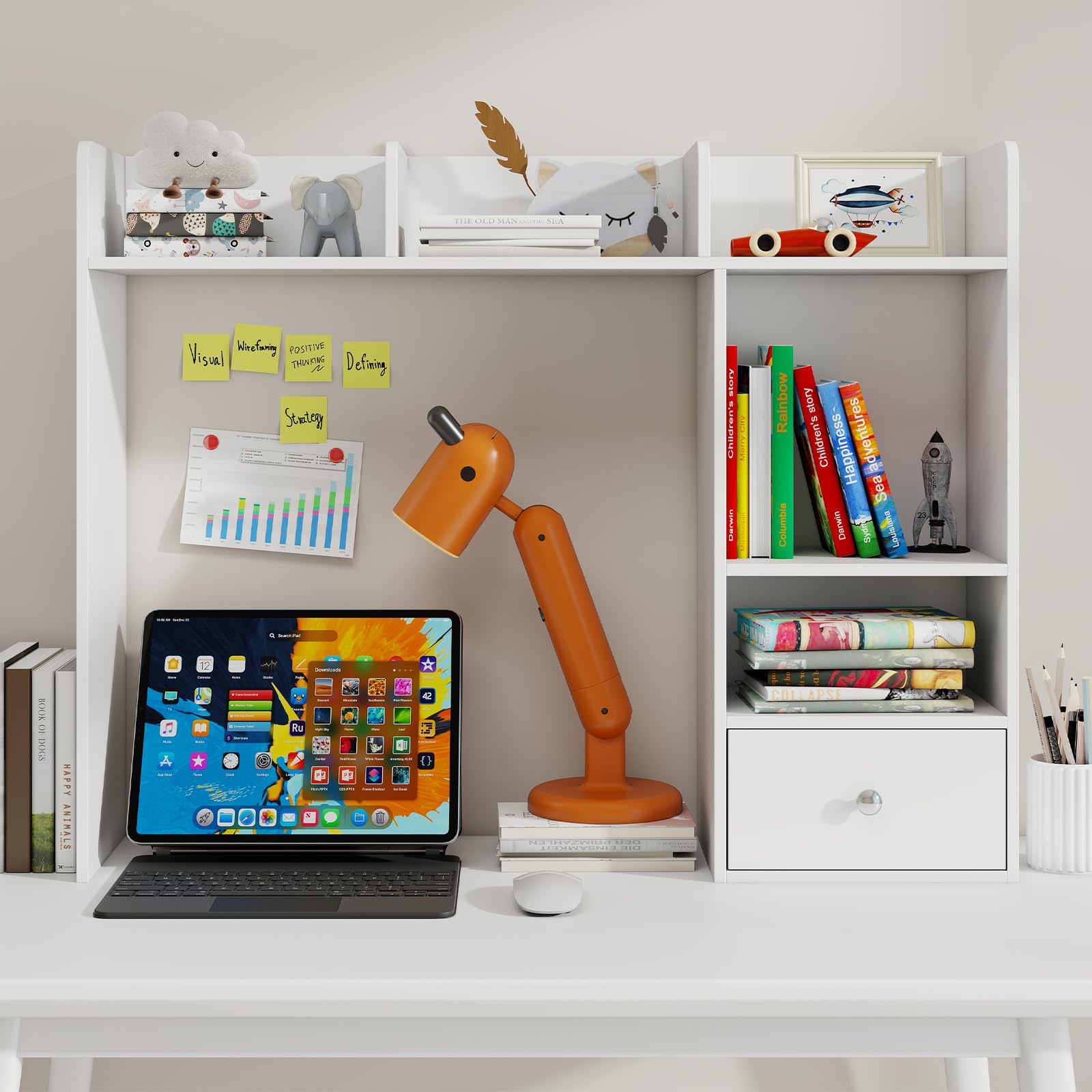 Snapklik.com : Vabches Desk Shelf For Top Of Desk, Desktop Organizer ...