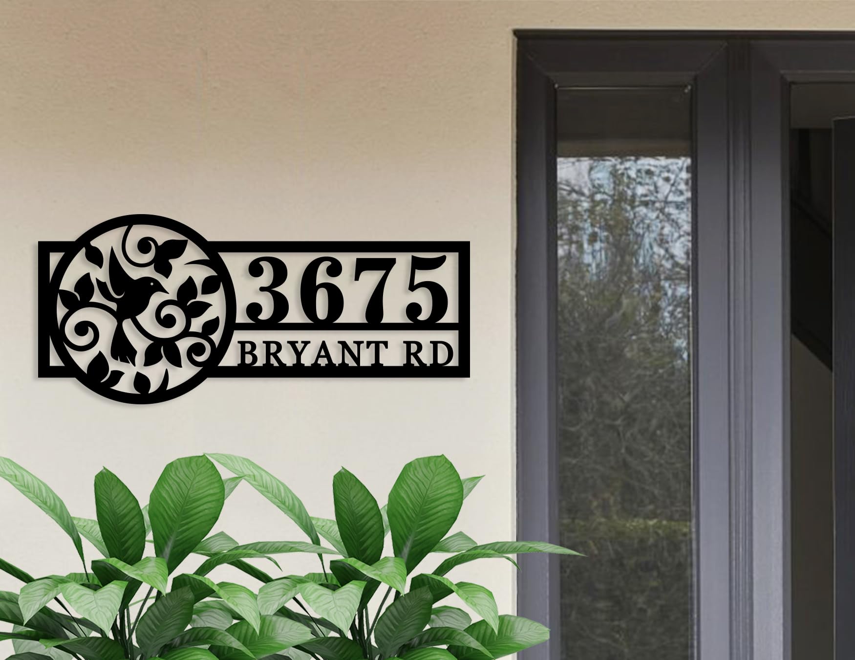 Amazon.com: Metal Address Signs For Houses,Modern House Numbers ...