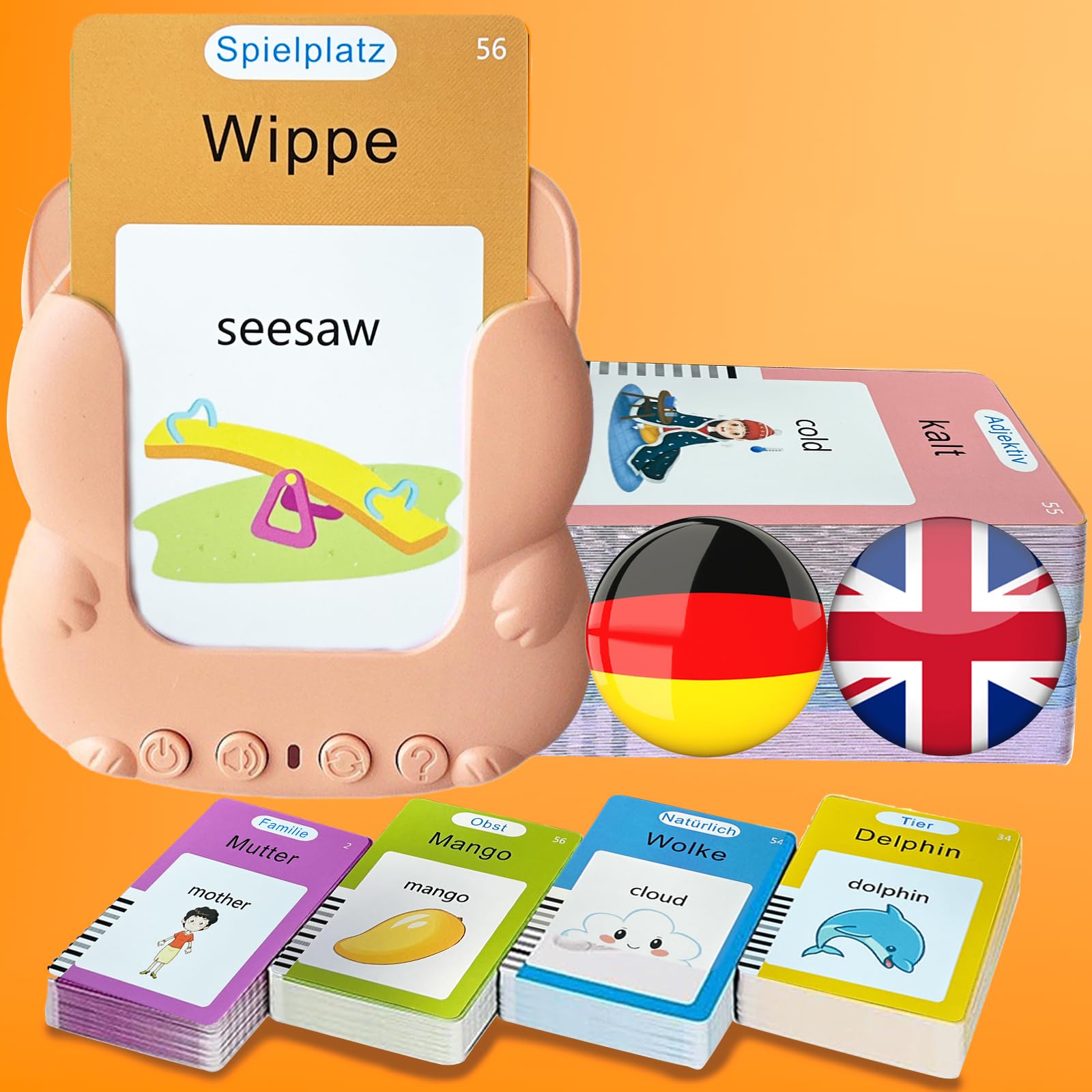 Snapklik.com : KILOGOGRAPH German Talking Flash Cards For Toddlers ...