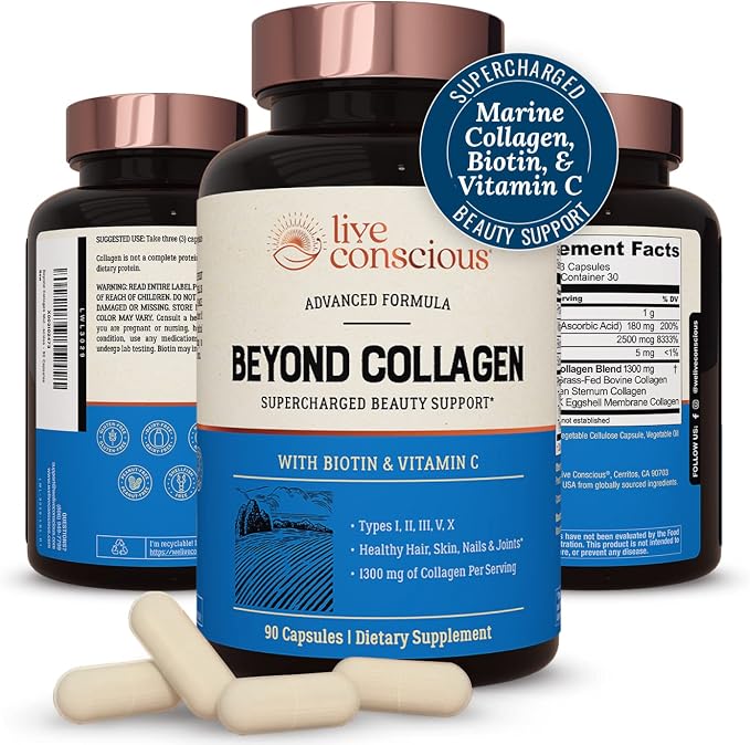 Amazon.com: Beyond Collagen Multi Collagen Capsules - Types I, II, III ...