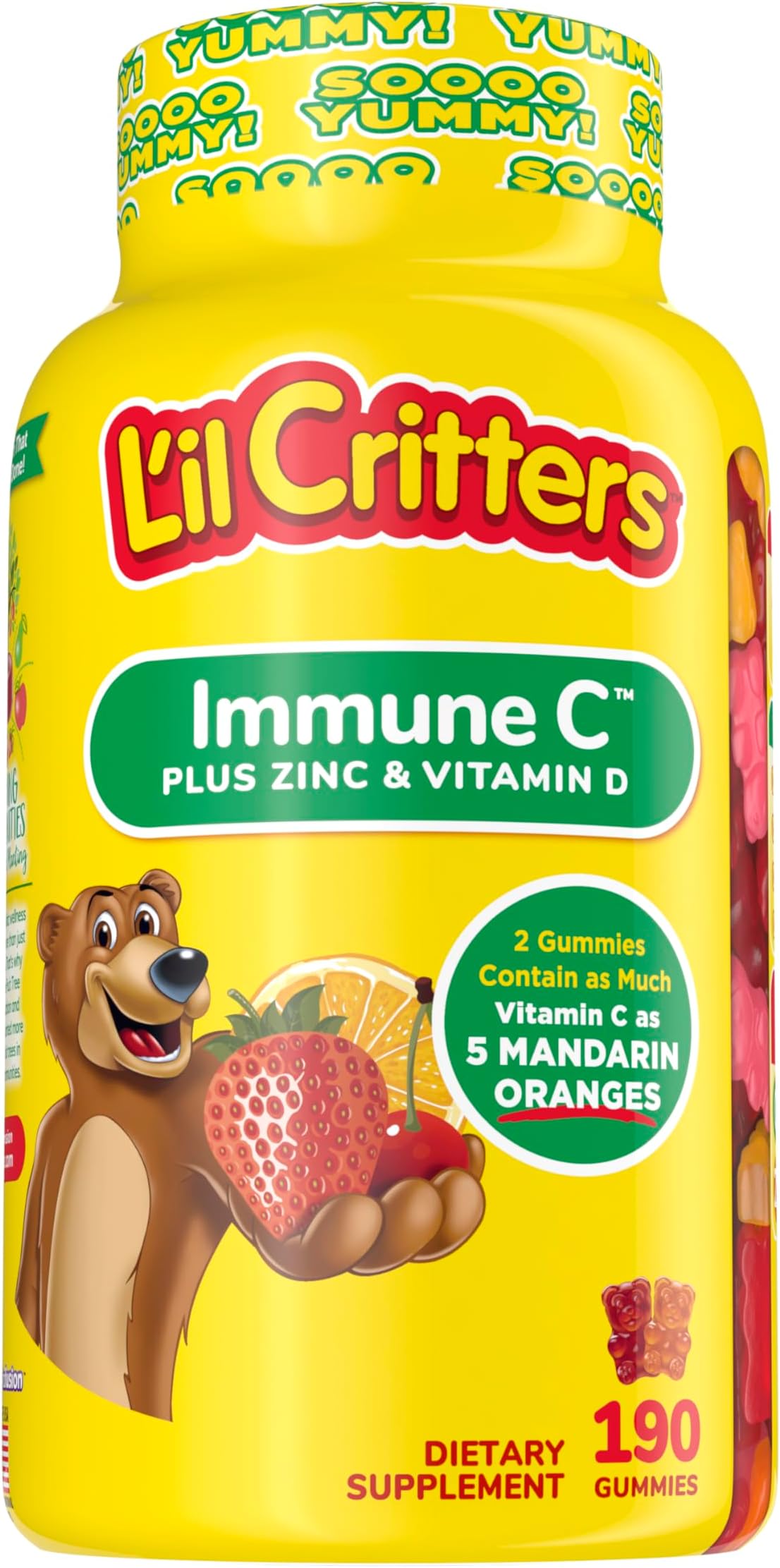 Amazon.com: L’il Critters Immune C Daily Gummy Supplement Vitamin for ...