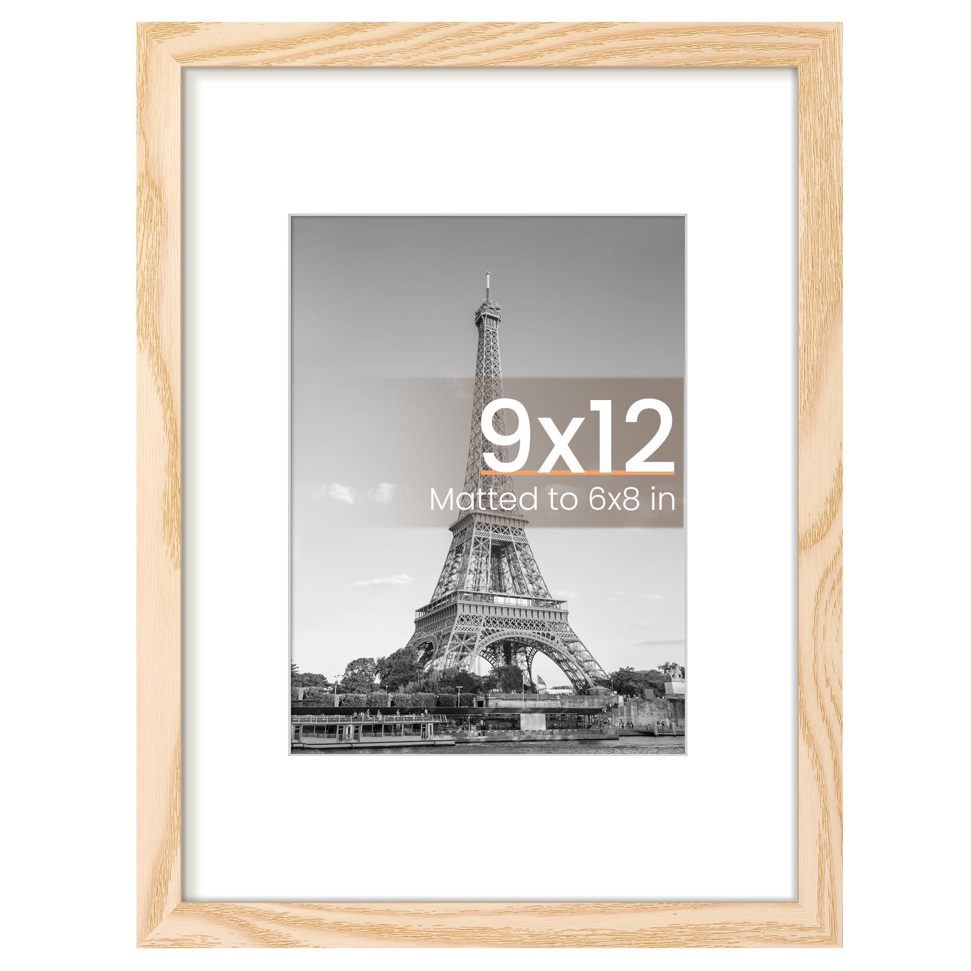 Amazon.com - upsimples 9x12 Picture Frame, Display Pictures 6x8 with ...