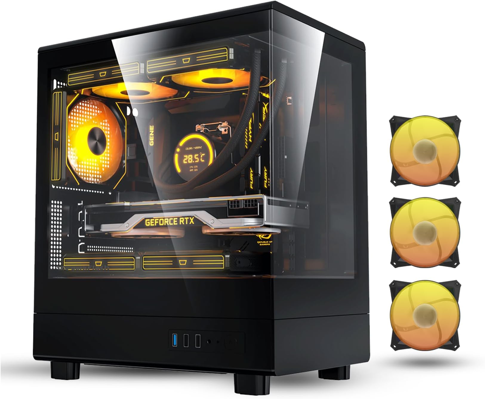Gabinete Gamer Acegeek Vacancy L375 | Mid-Tower | Lateral de Vidro ...