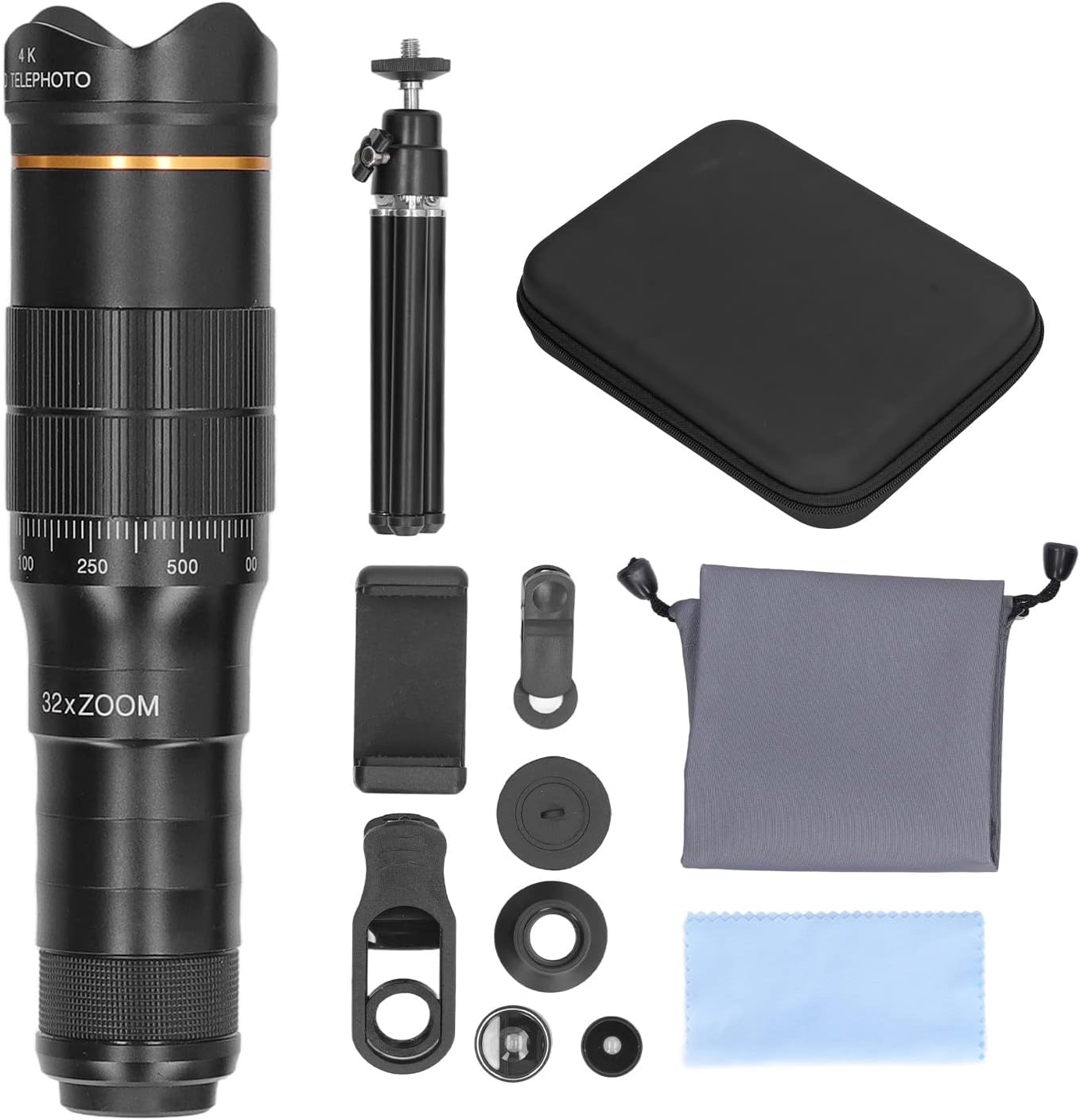 EBTOOLS Clip de Lente de Zoom de Cámara de Teléfono HD Portátil 32X en ...