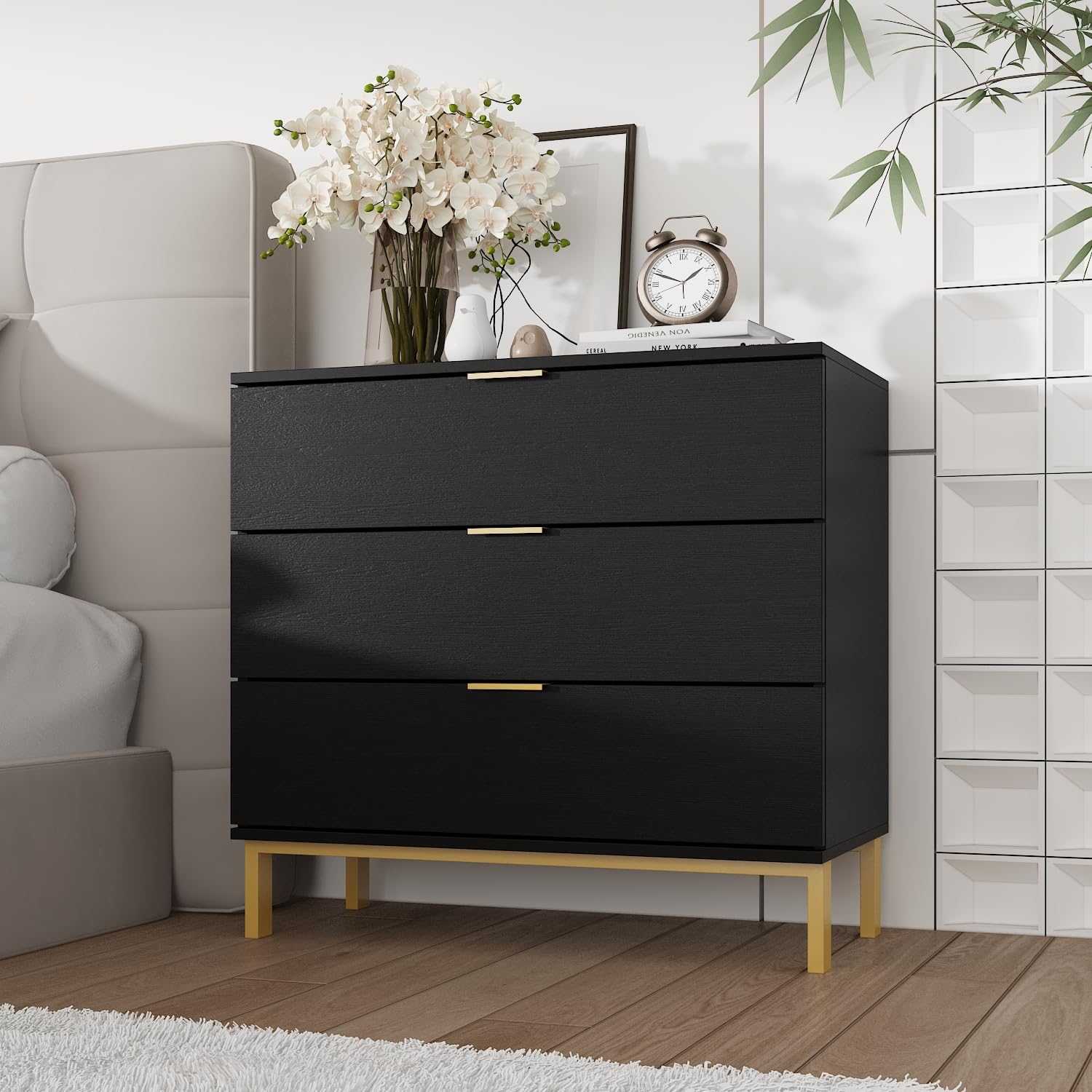 Black Night Table Master Bedroom Night Stand Makeover