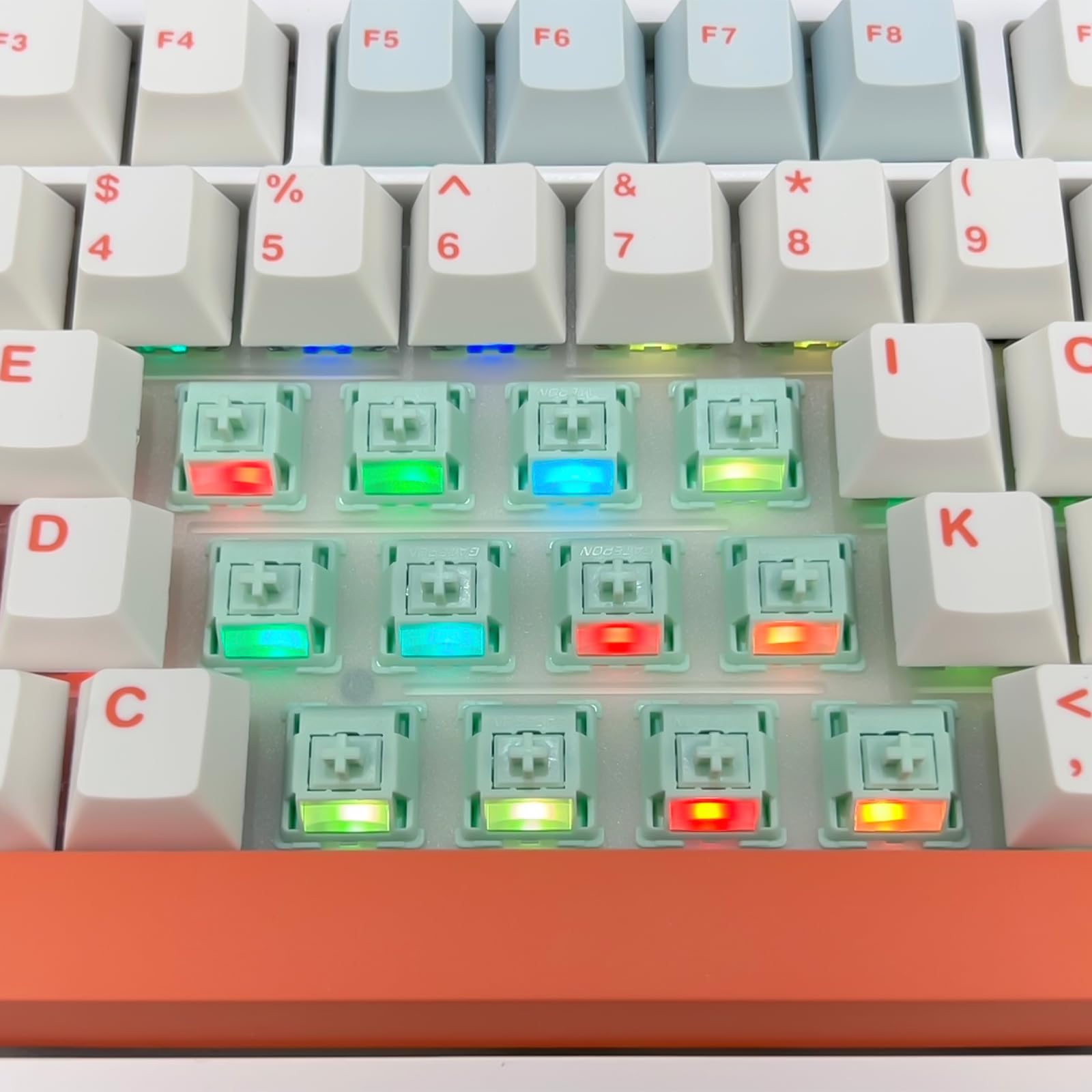 Snapklik.com : Gateron Coral Dual-Stage Spring Keyboard Switches,43gf 5 ...