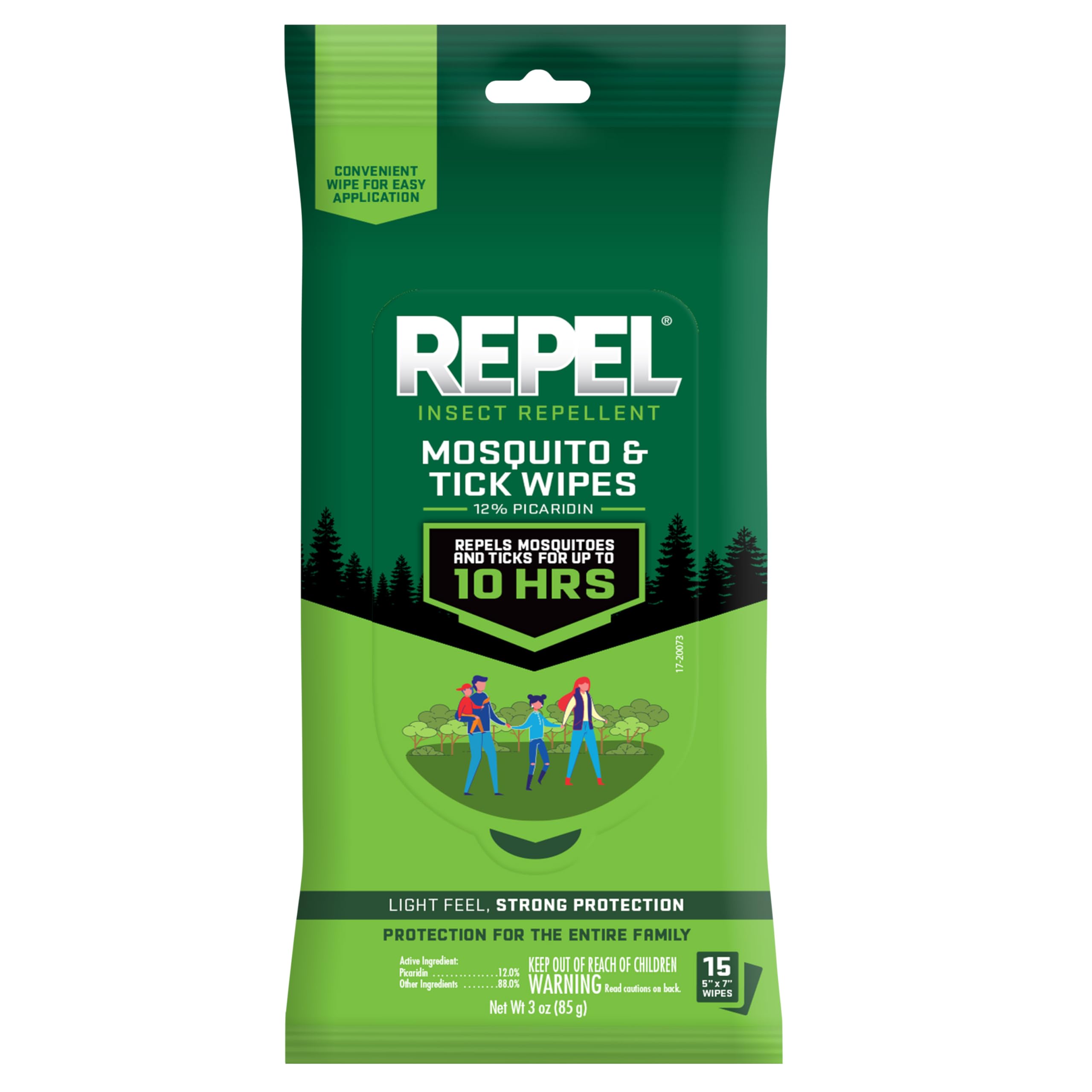 Repelinsect Repellent Mosquito And Tick Wipes 12 Picaridin Repels ...