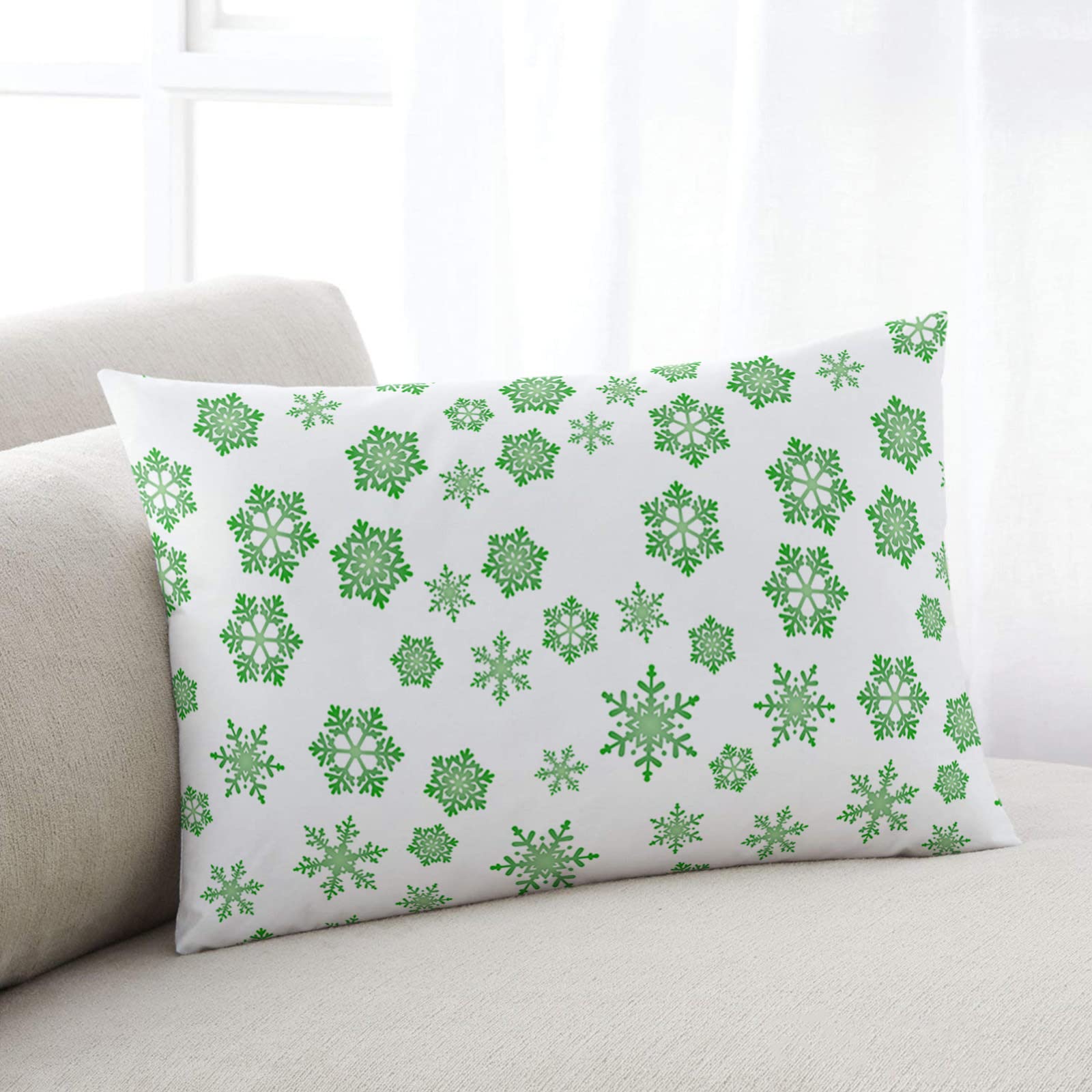 Single Green Snowflake