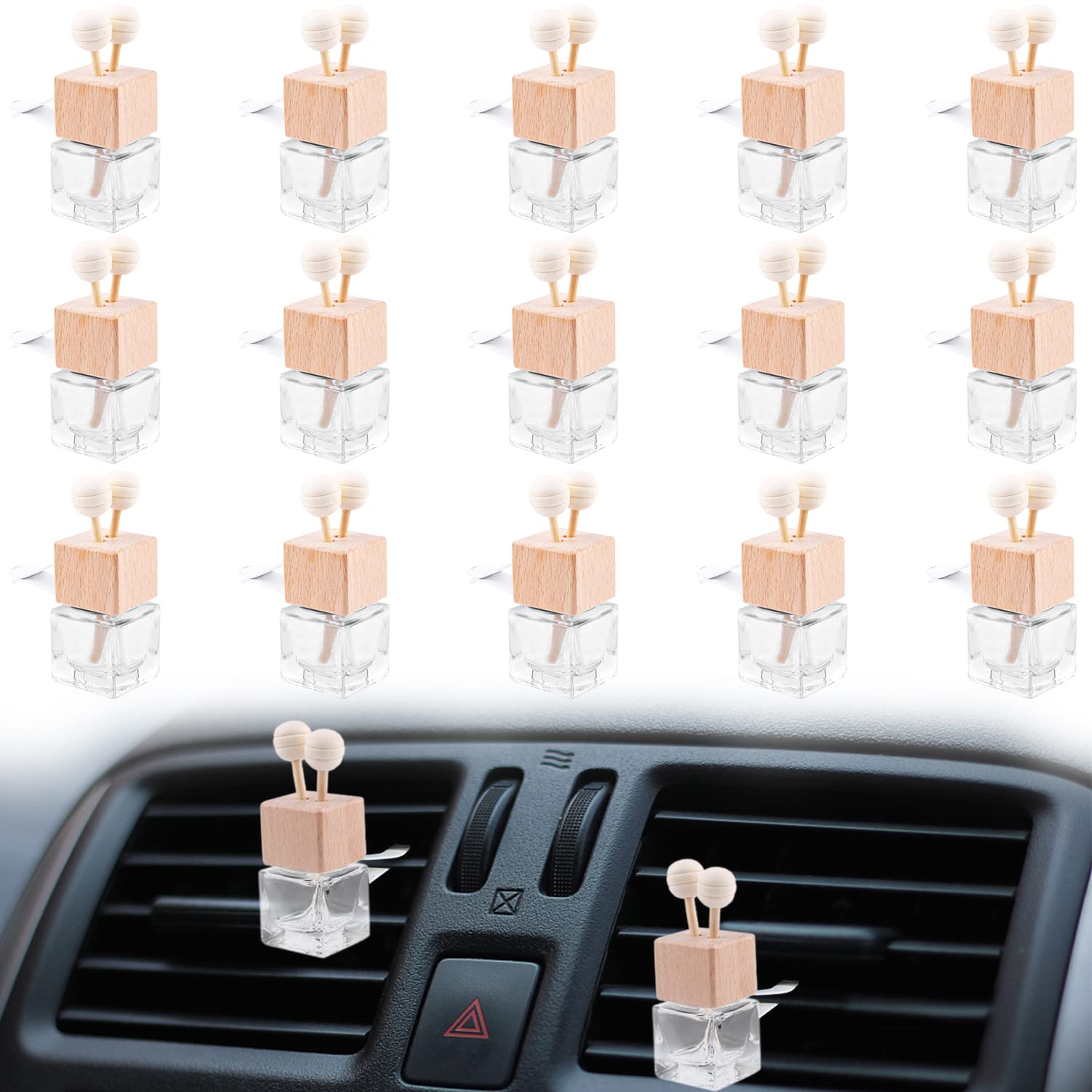 Amazon.com: BOSMIOW 15 Pcs Car Air Freshener Vent Clip Empty Essential ...