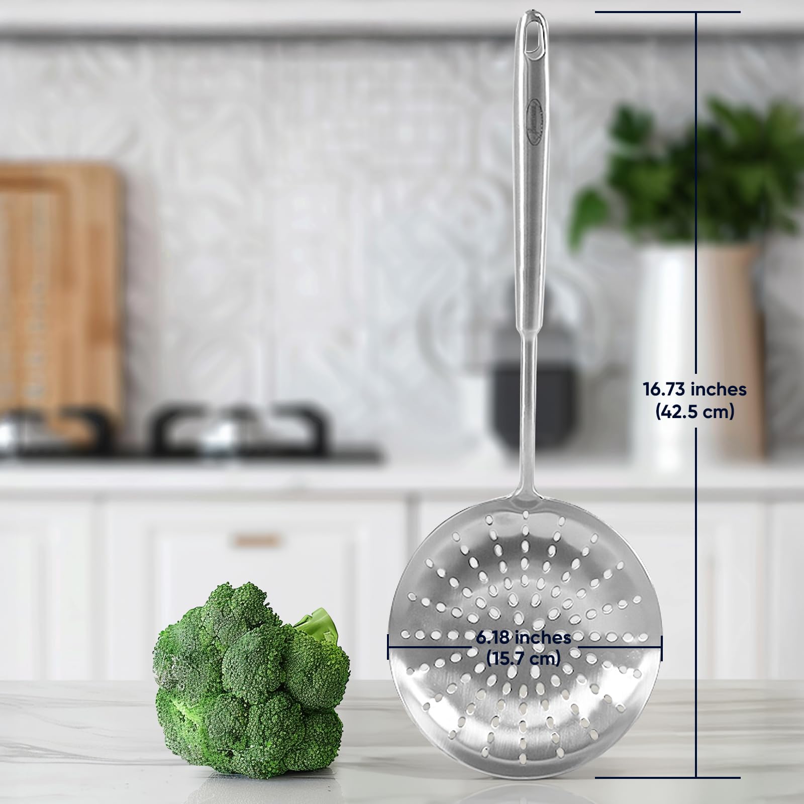 Strainers And Colanders Skimmer Ladle Spoon 304 Stainless Steel Skimmer ...