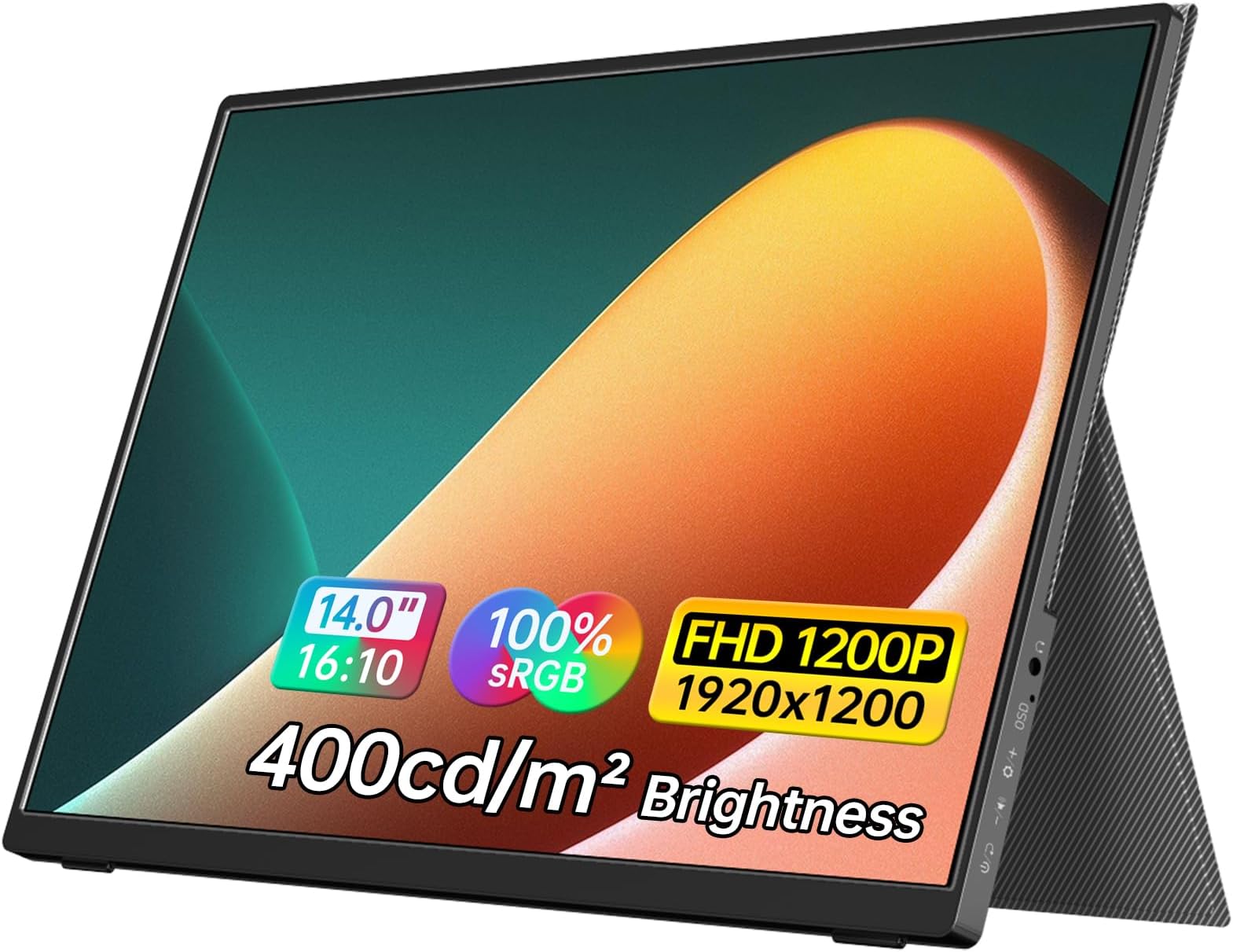 Amazon.com: Verbatim Portable Monitor 14" USB-C HDMI Full HD 1080p IPS ...