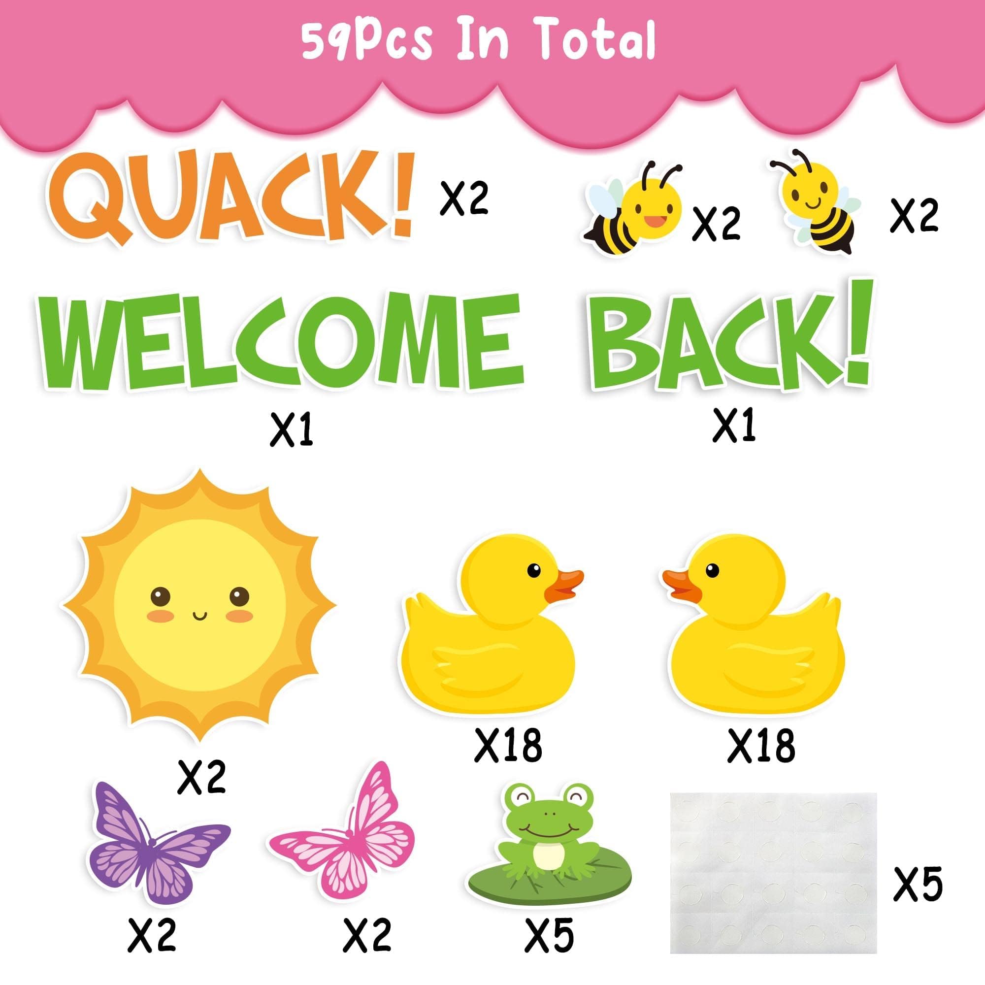 Snapklik.com : Back To School 59Pcs Duck Bulletin Board Cutouts ...
