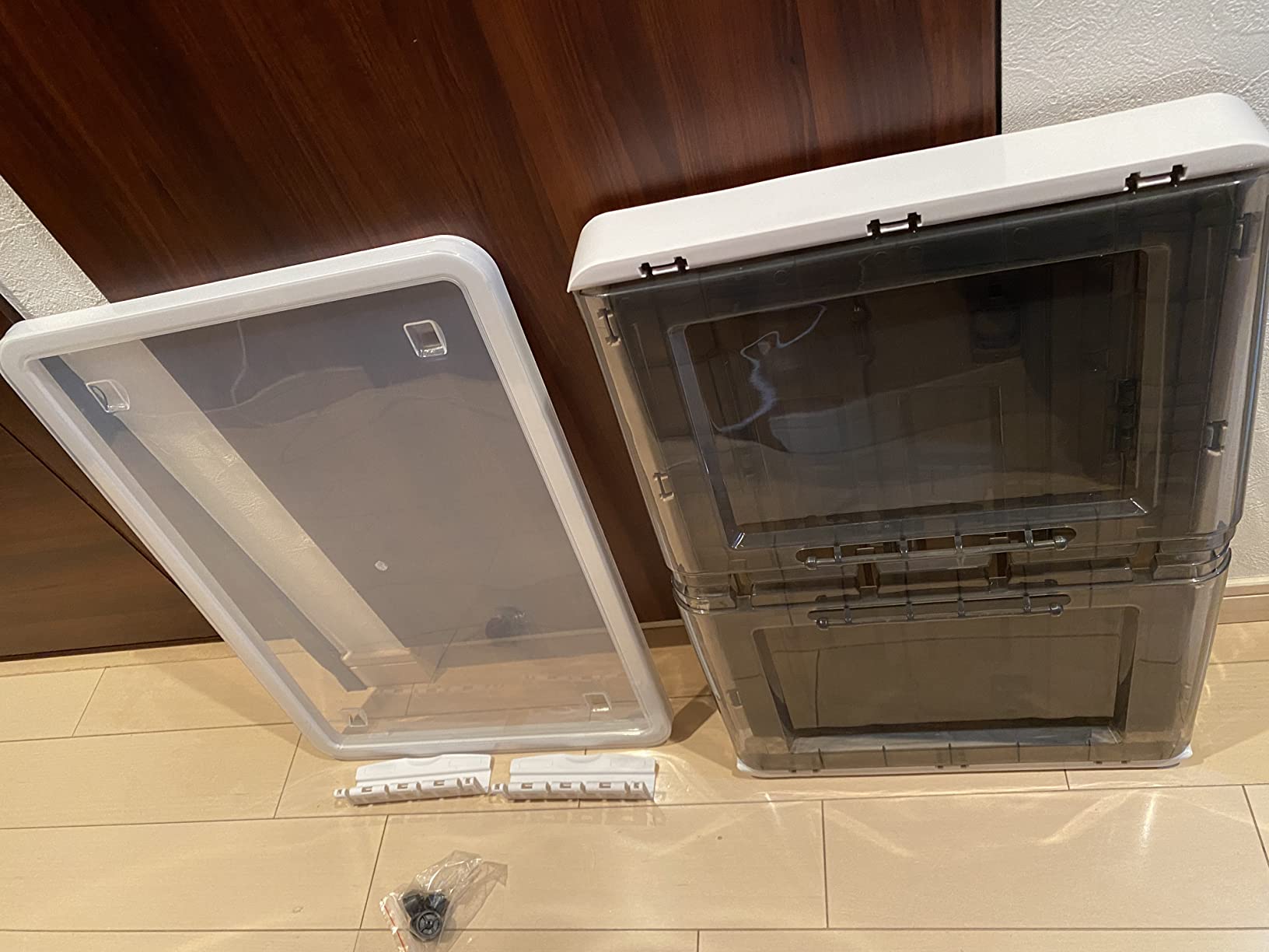 Amazon｜Rocotto ロコット 収納ケース 衣装ケース 収納ボックス 容量56L フォールディング ストレージボックス BOX コンテナボックス ふた付き 折りたたみ 収納 おしゃれ ...