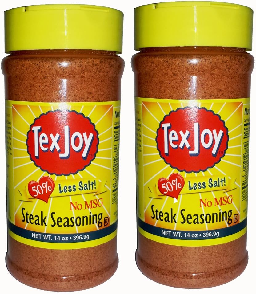 Amazon.com : Texjoy Original Steak Seasoning No MSG 16 Oz (Pack of 2 ...